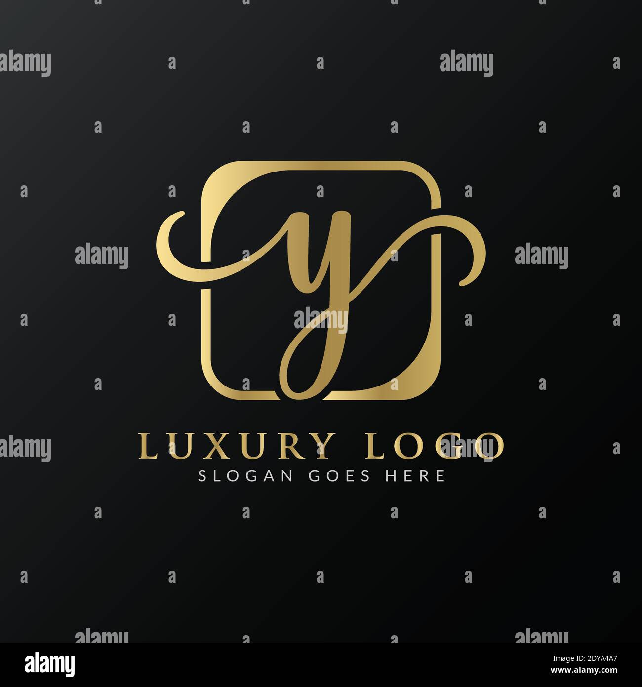 Initial Y letter Logo Design vector Template. Abstract Luxury Letter Y ...
