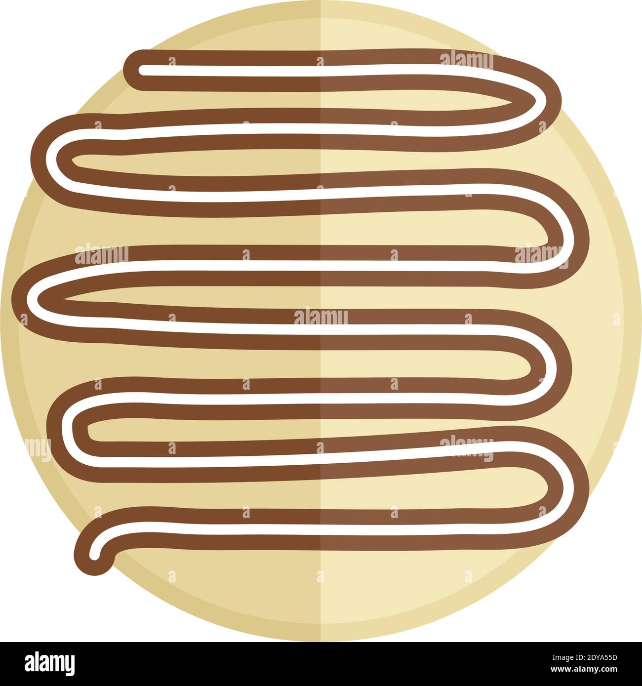 cookie with vanilla on a white background Stock Vector Image & Art - Alamy