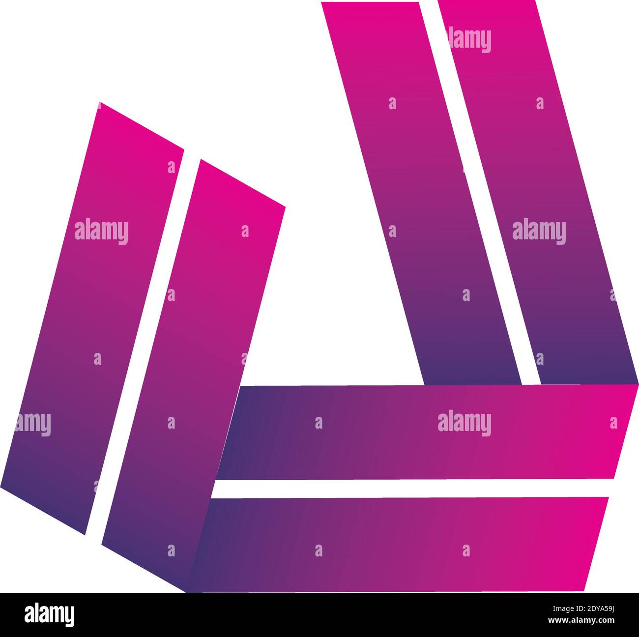 triangular ribbon company logo colorful design icon vector illustration ...