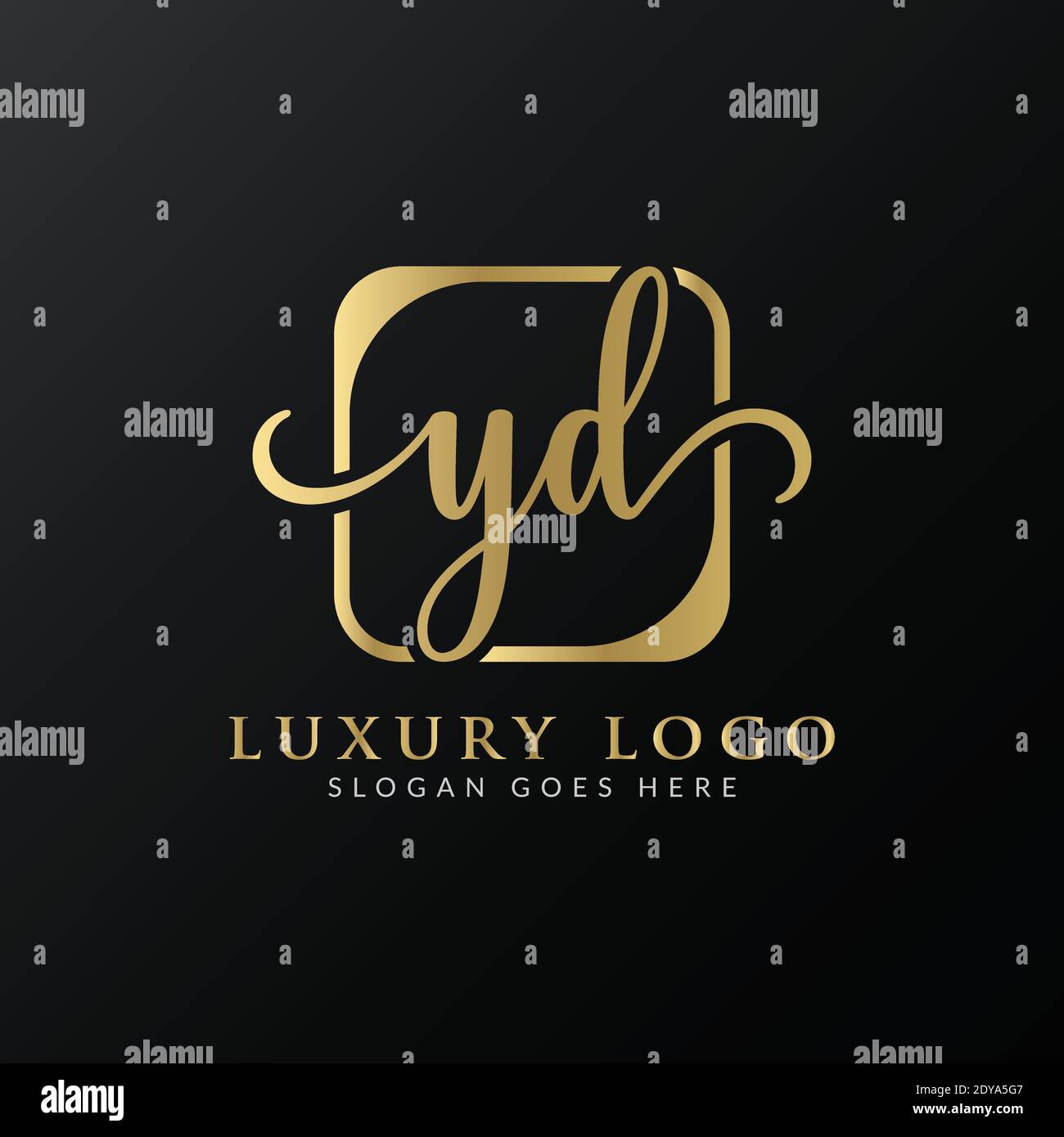 Yd logo design hi-res stock photography and images - Alamy
