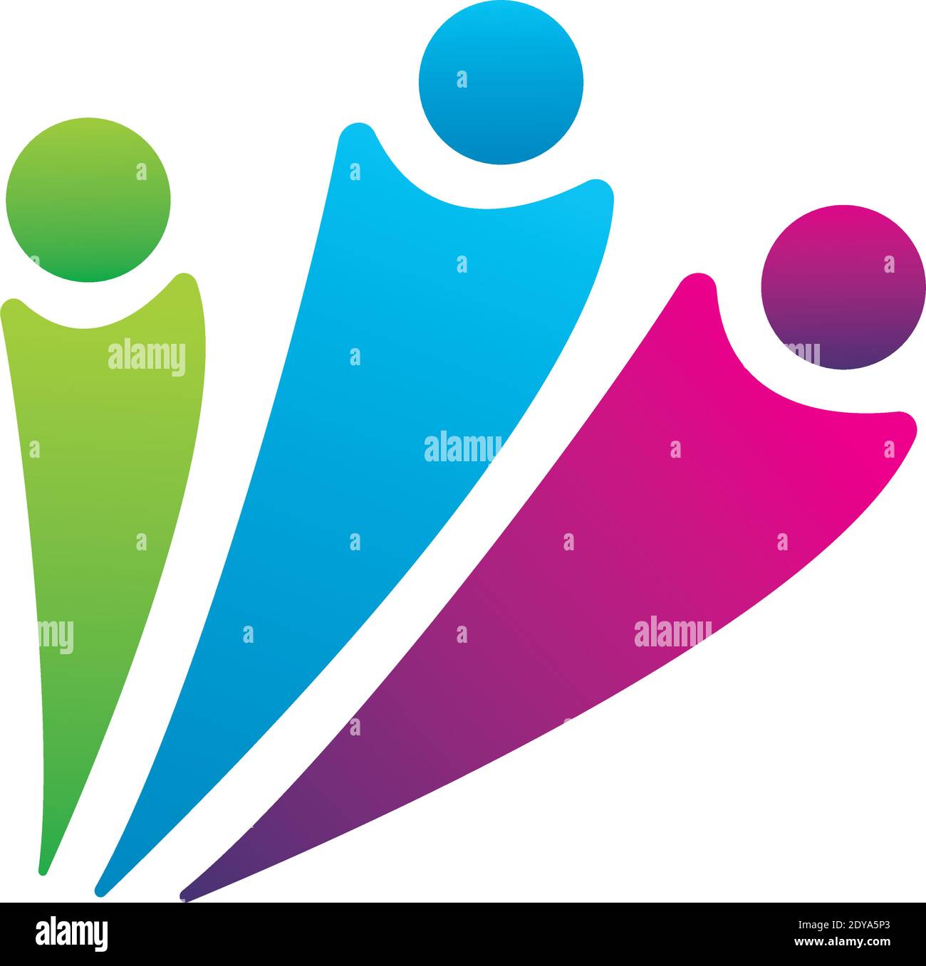 company teamwork logo colorful design icon vector illustration Stock ...