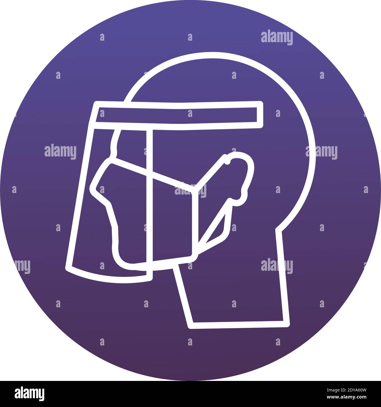 Hanging mask covid Stock Vector Images - Alamy