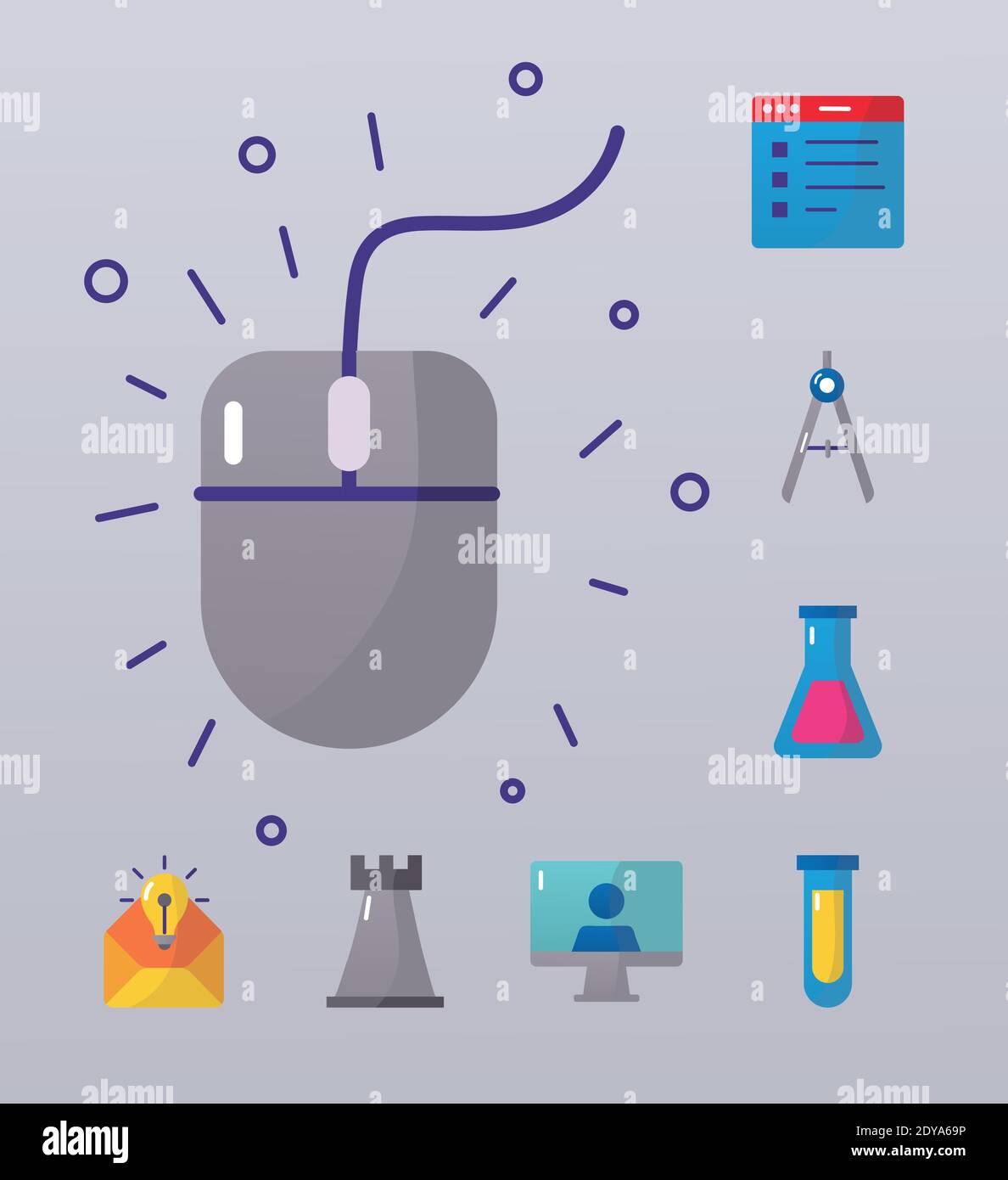 Mouse study sketch Stock Vector Images - Alamy