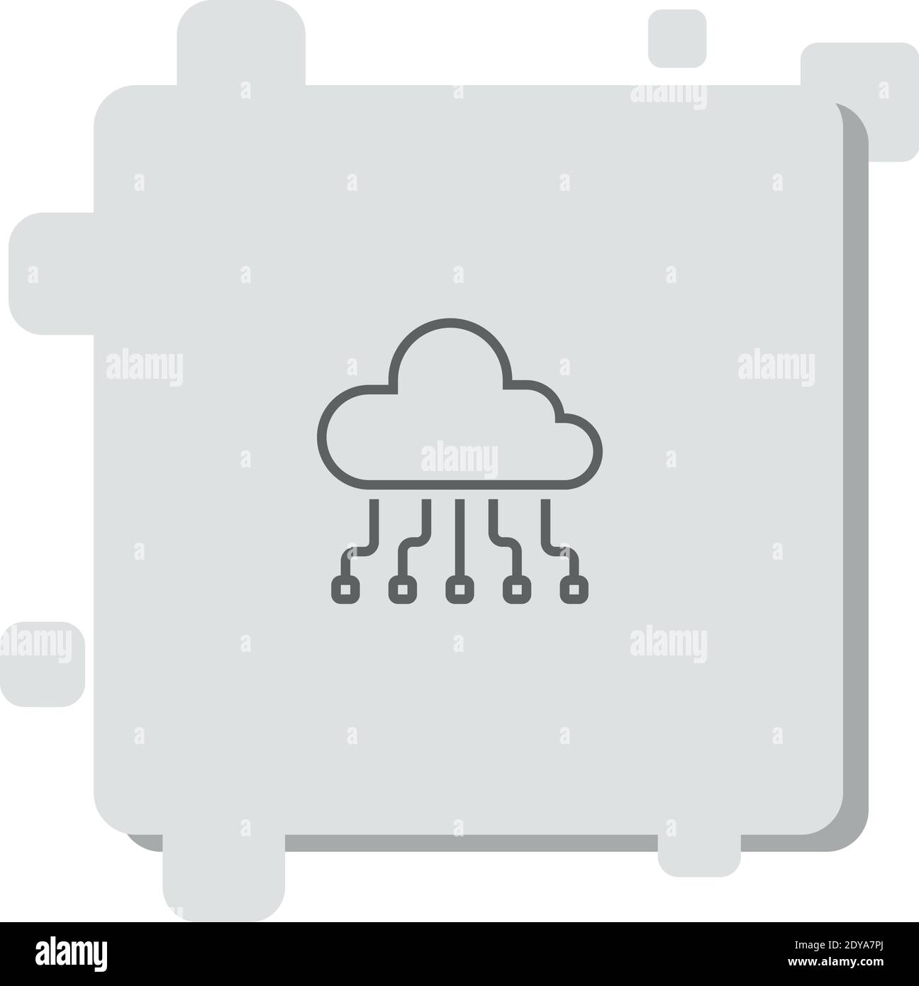 cloud storage vector icon modern simple vector illustration Stock ...
