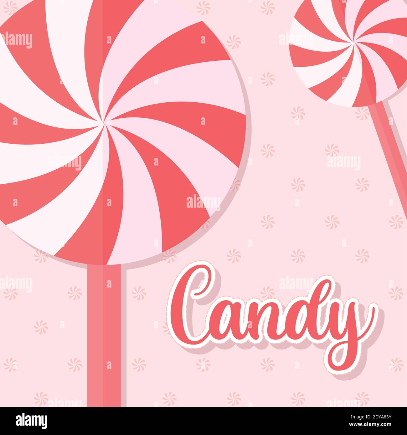 candy lettering with set of popsicles Stock Vector Image & Art - Alamy
