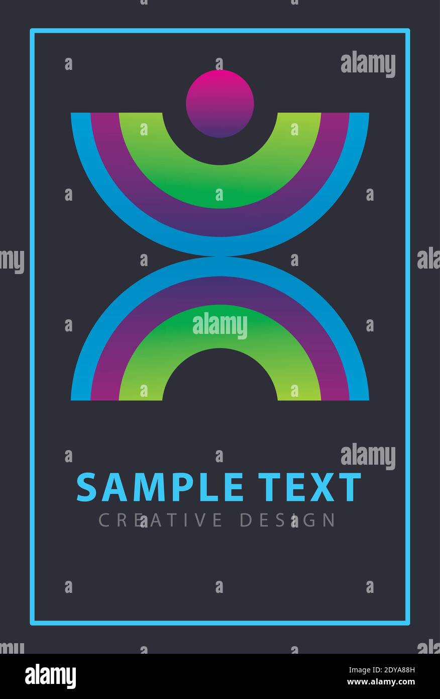 human figure company logo colorful design and lettering vector ...