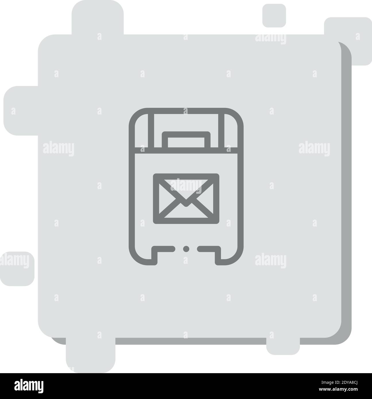 mail box vector icon modern simple vector illustration Stock Vector ...