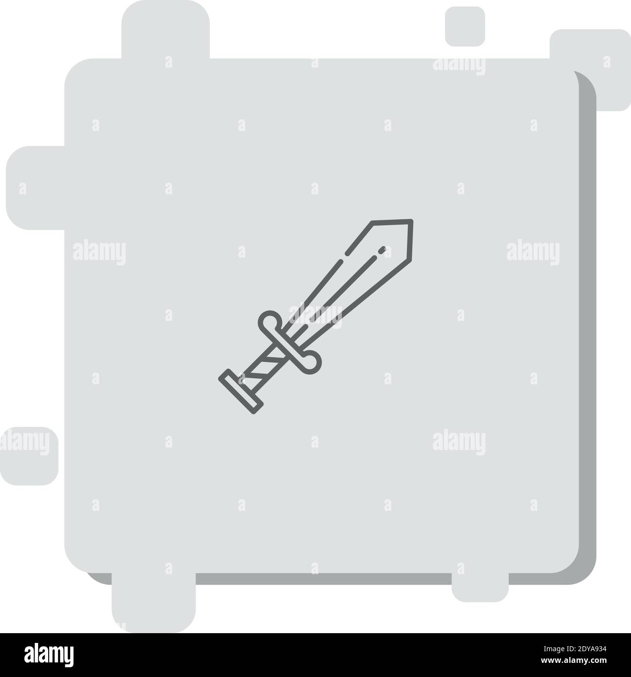 sword vector icon modern simple vector illustration Stock Vector Image ...