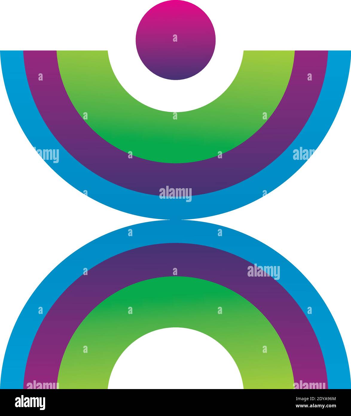 human figure company logo colorful design icon vector illustration ...