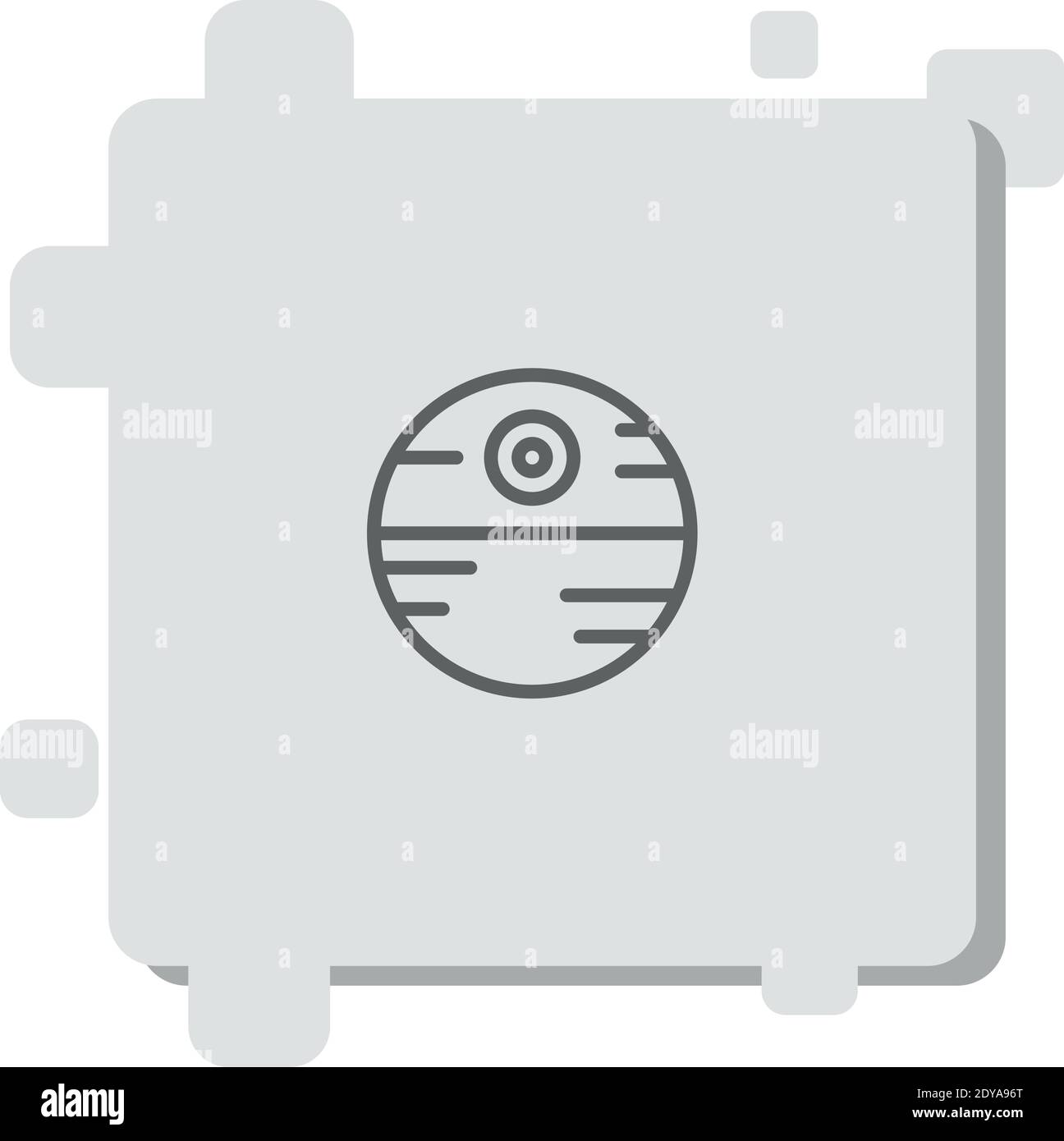 death star vector icon modern simple vector illustration Stock Vector ...