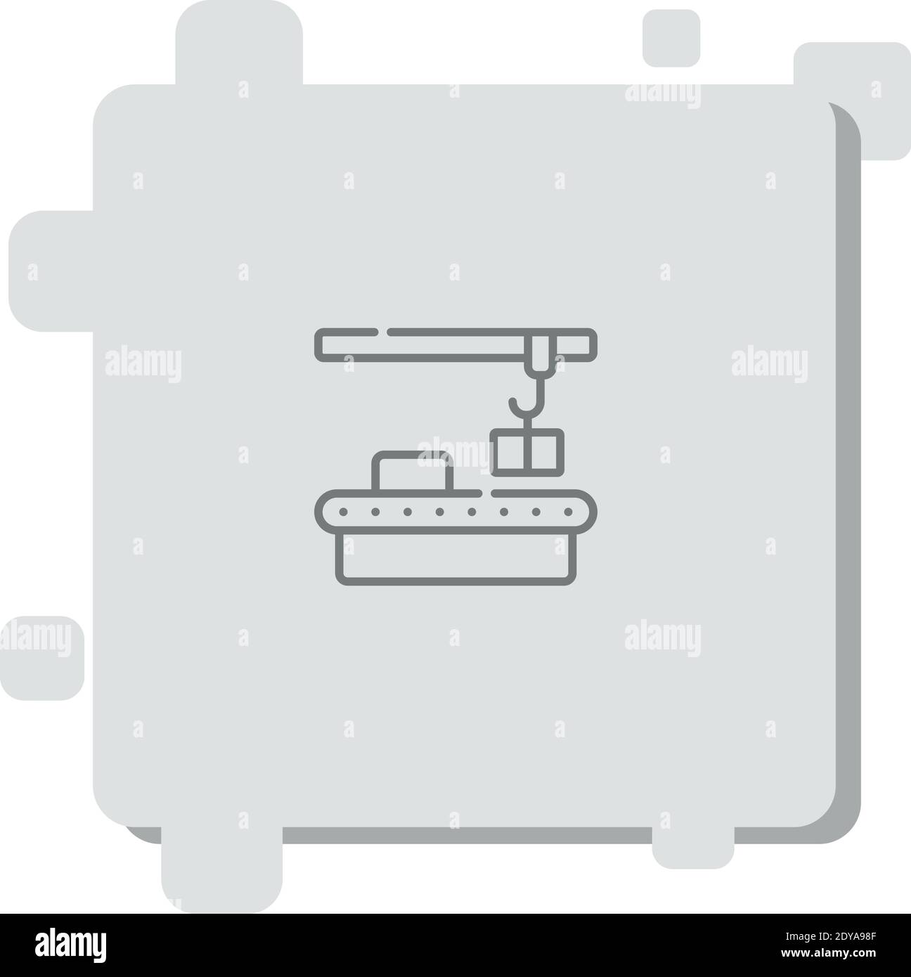 assembly line vector icon modern simple vector illustration Stock ...