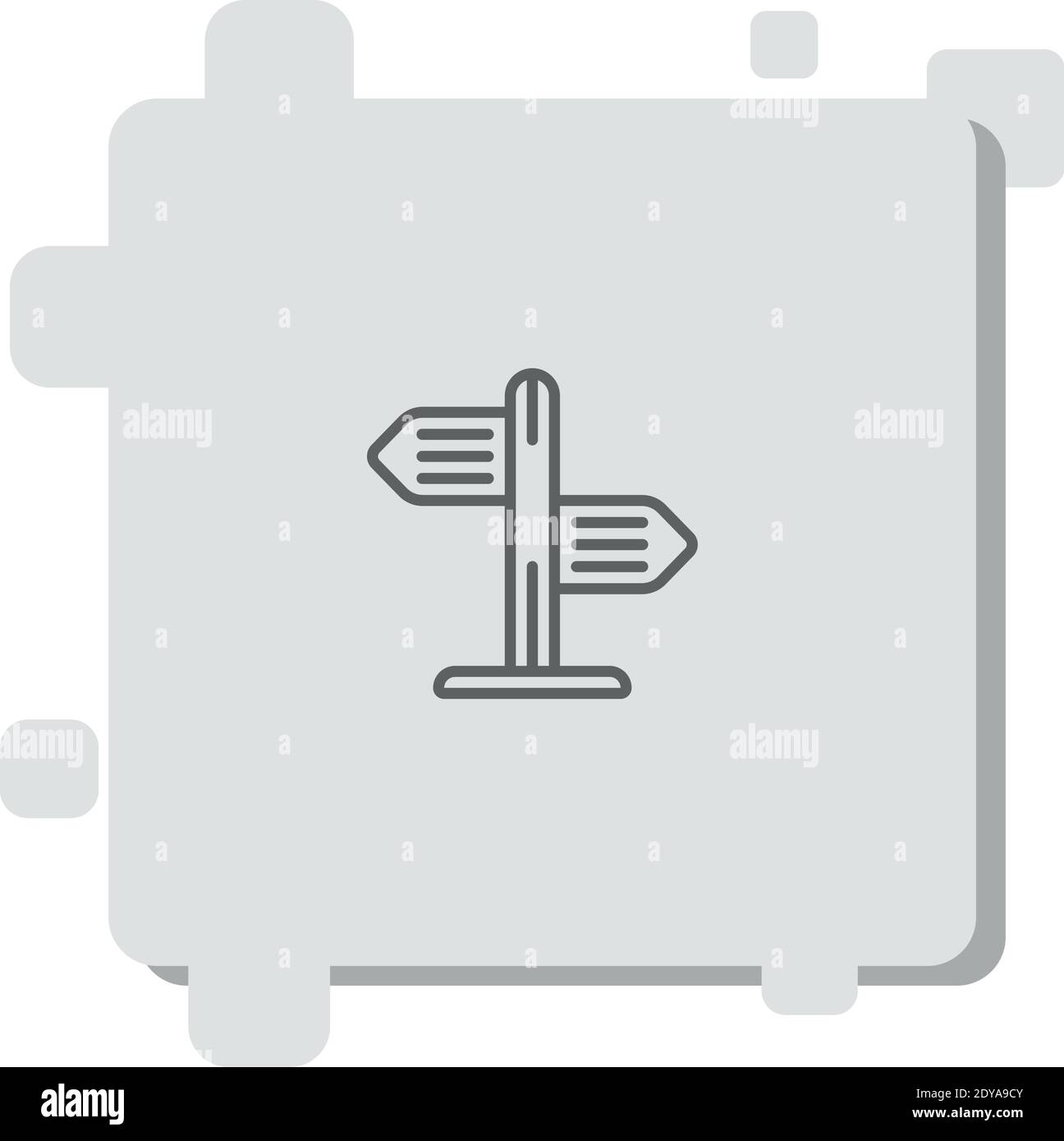 signpost vector icon modern simple vector illustration Stock Vector ...