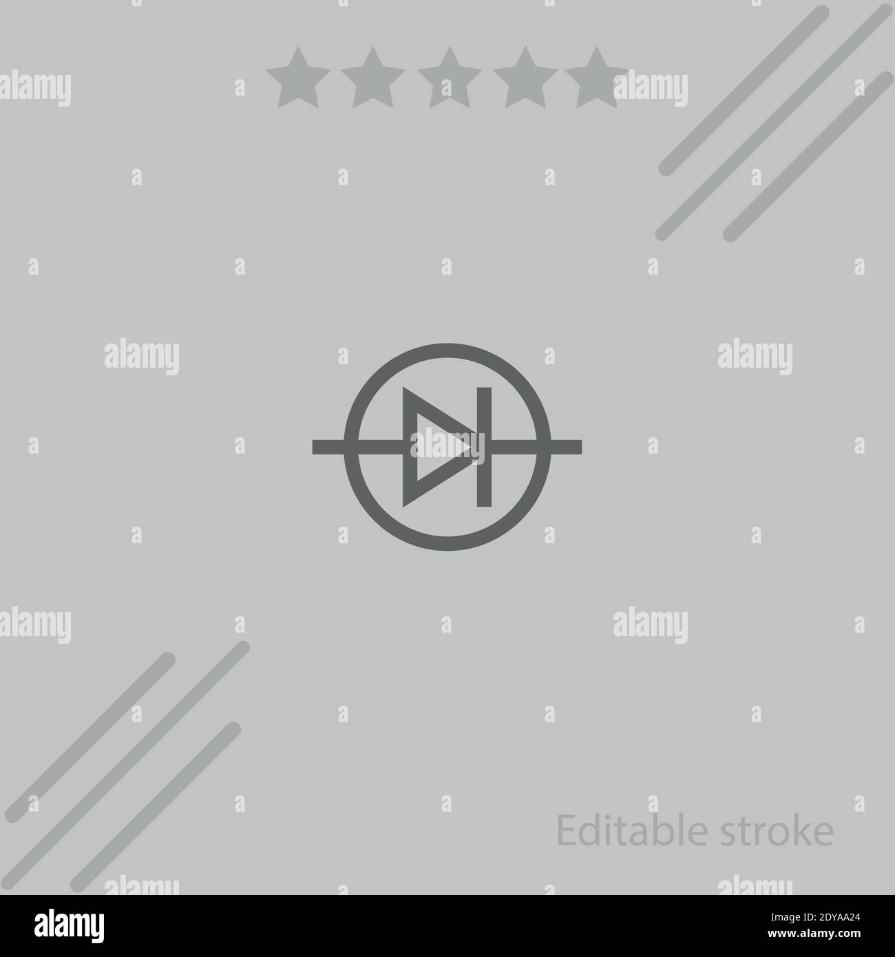 diode vector icon modern simple vector illustration Stock Vector Image ...