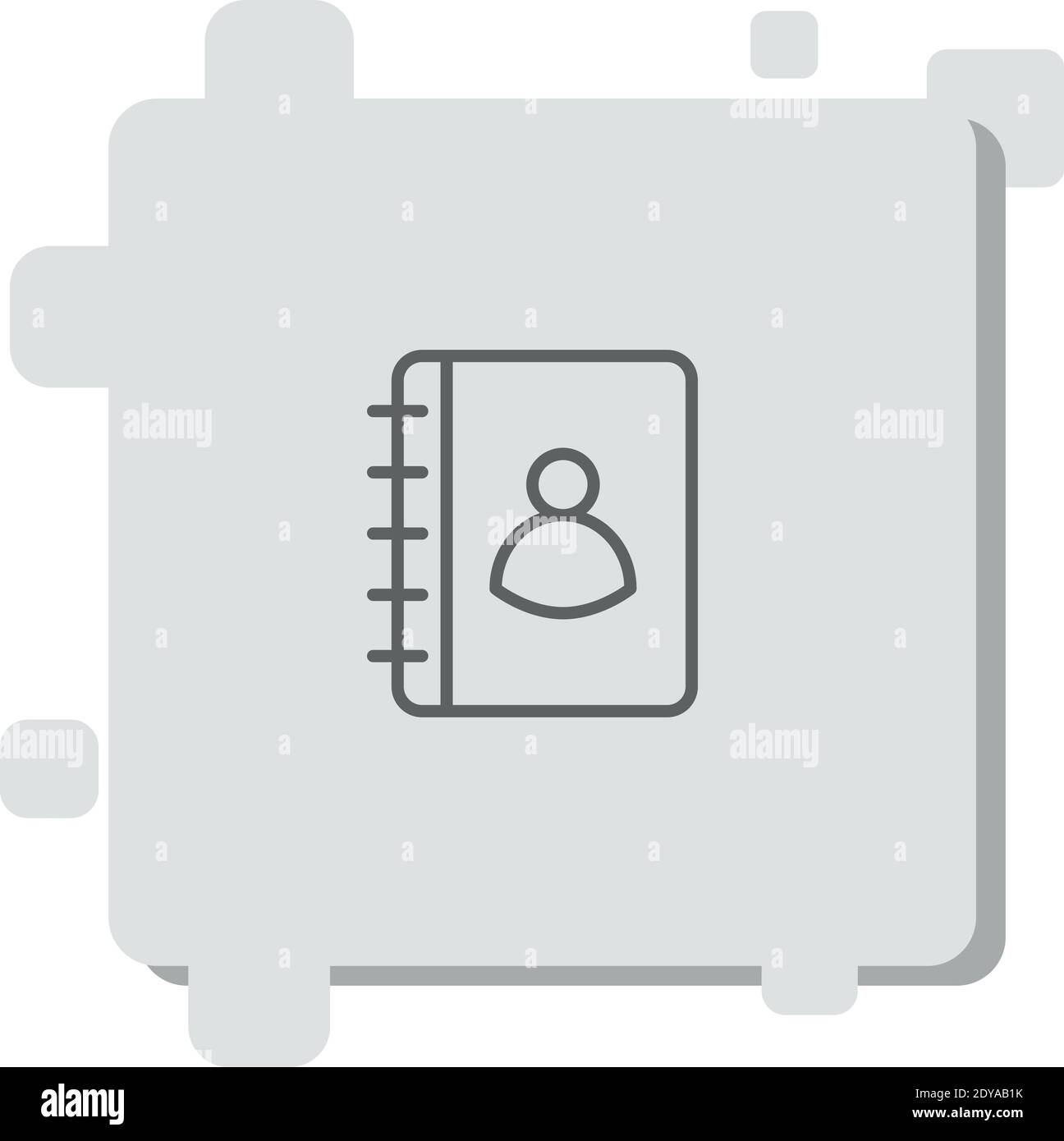 contacts vector icon modern simple vector illustration Stock Vector ...