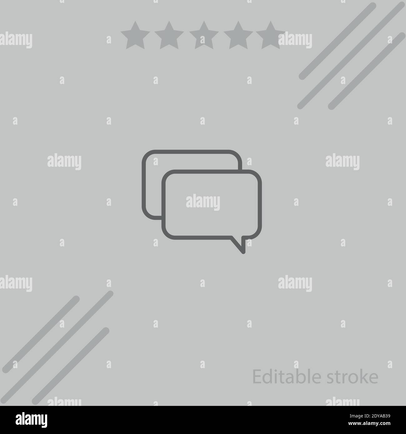 conversation symbol vector icon modern simple vector illustration Stock ...