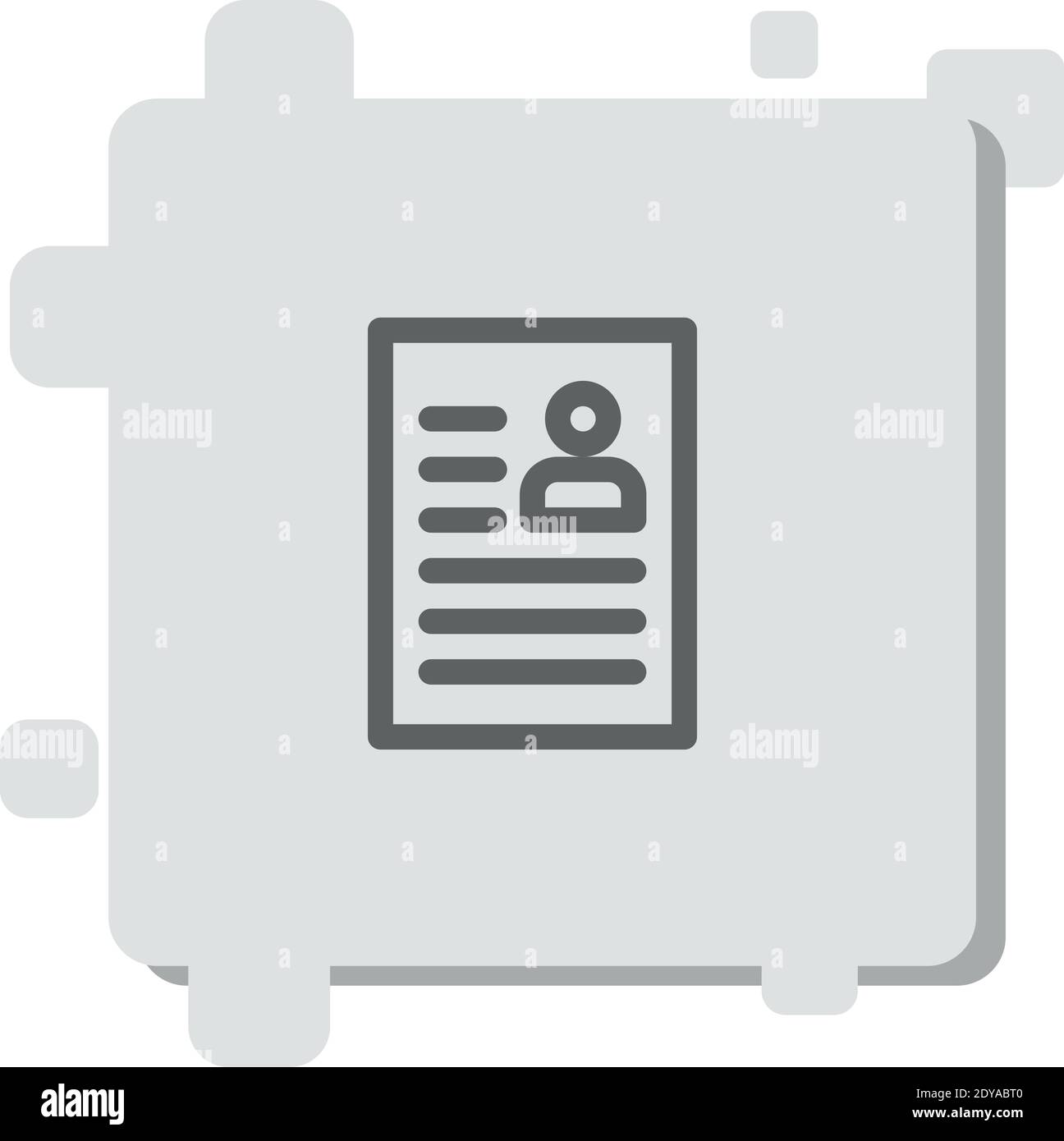 CV vector icon modern simple vector illustration Stock Vector Image ...