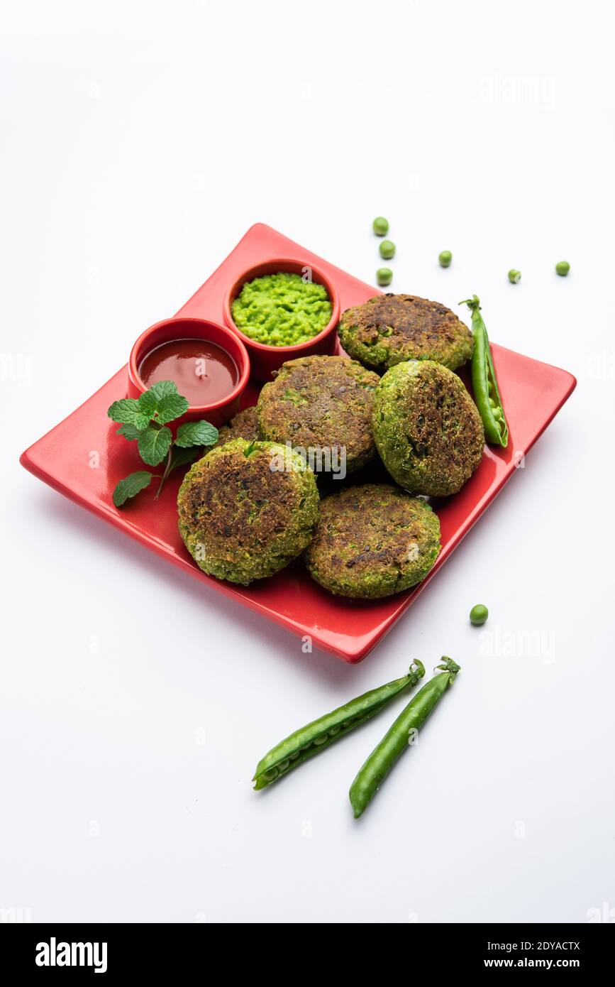 Hara bhara Kabab or Kebab is Indian vegetarian snack recipe served with ...
