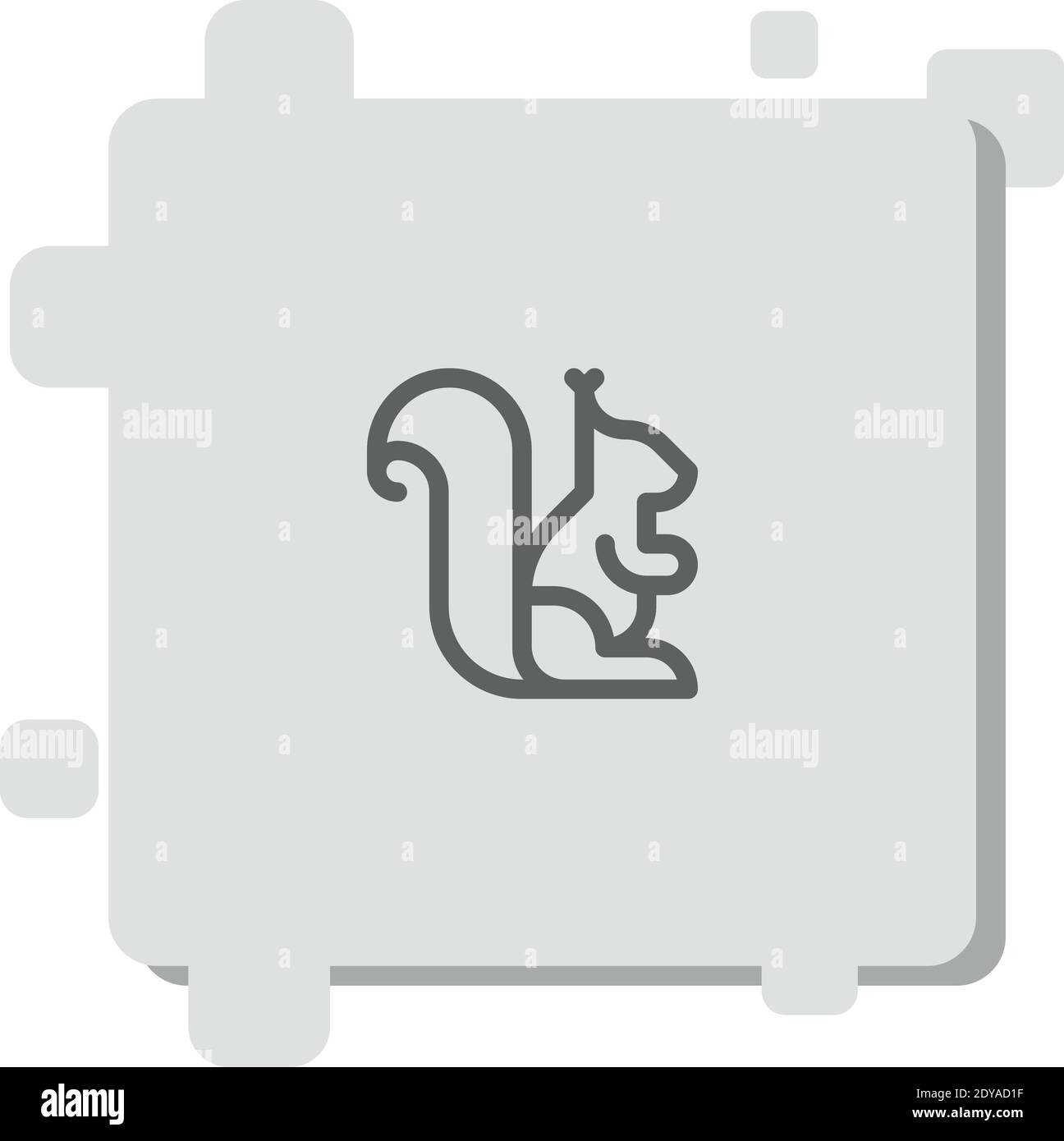 squirrel vector icon modern simple vector illustration Stock Vector ...