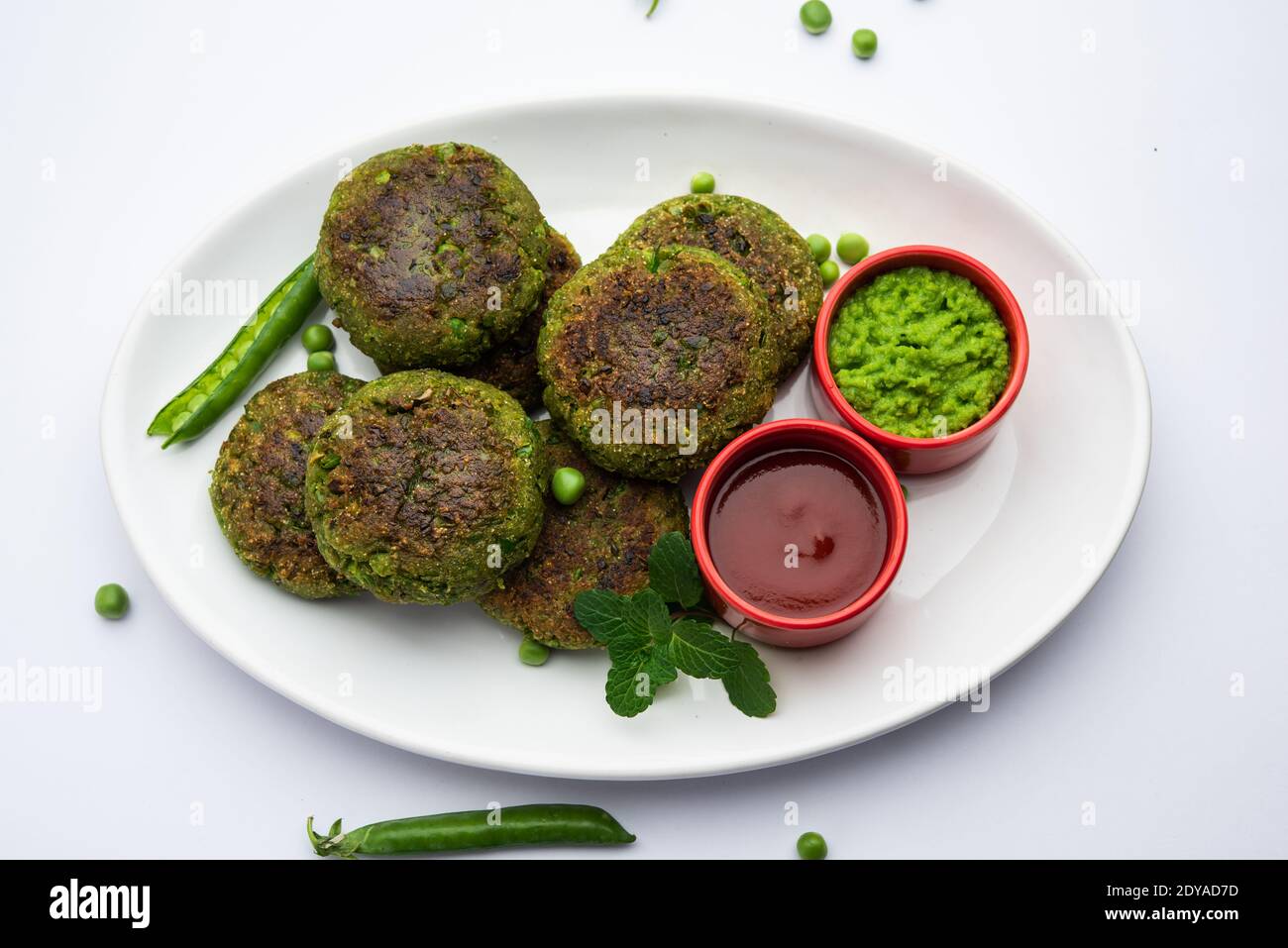 Hara bhara Kabab or Kebab is Indian vegetarian snack recipe served with ...