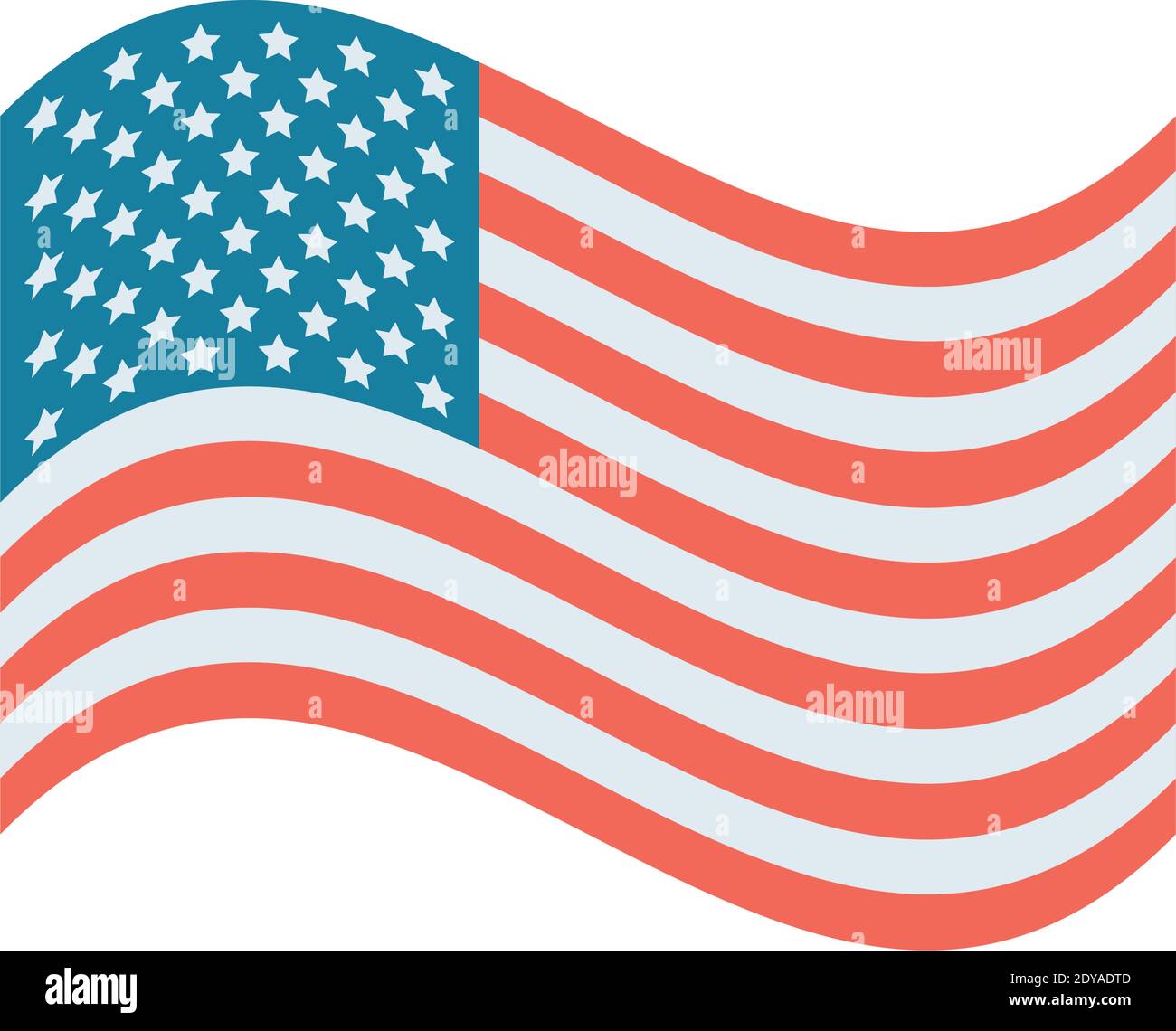 united states of america flag waving vector illustration design Stock ...