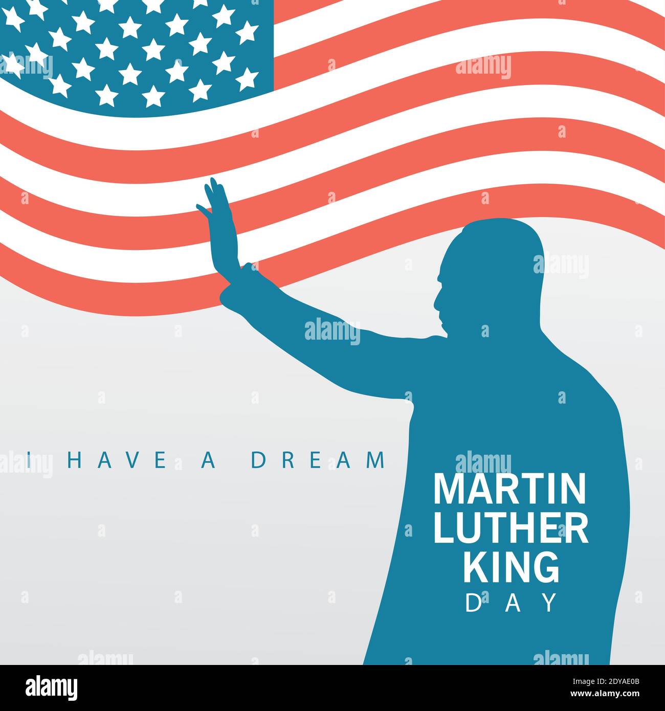 martin luther king silhouette celebration day with usa flag waving ... martin luther king silhouette celebration day with usa flag waving ...