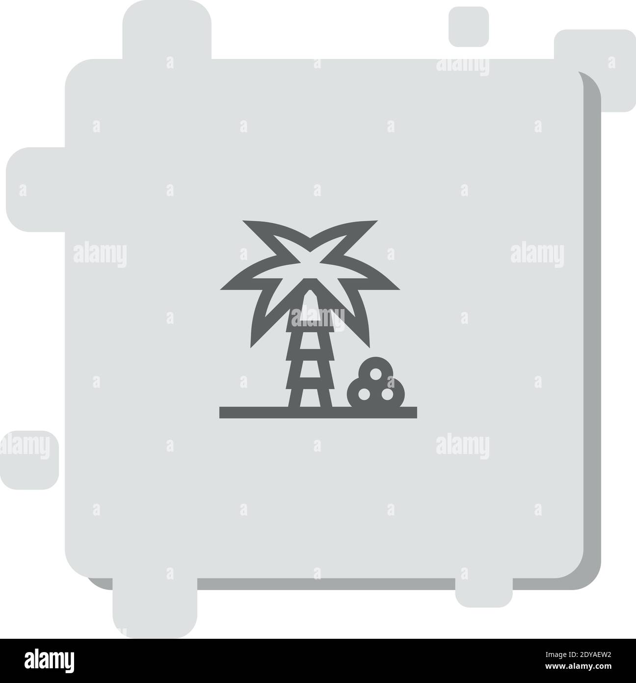 palm tree vector icon modern simple vector illustration Stock Vector ...