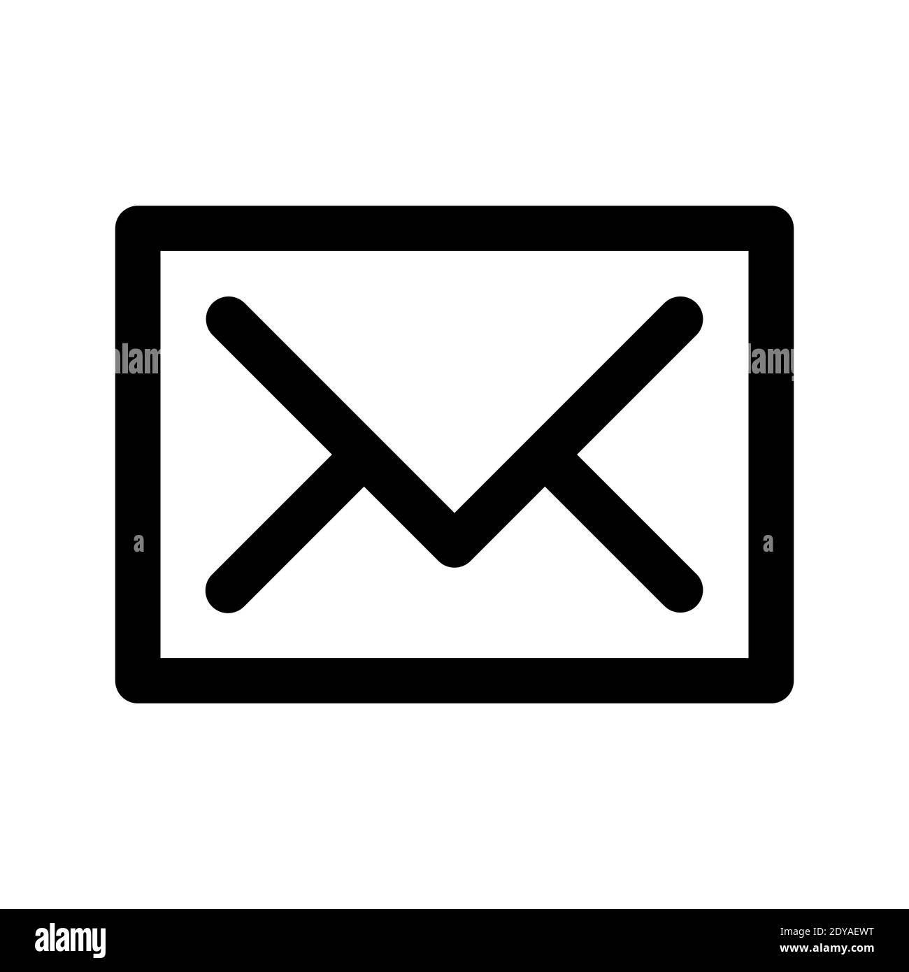 envelope vector, message icon symbol suitable for user interface and any purposes. isolated on ...