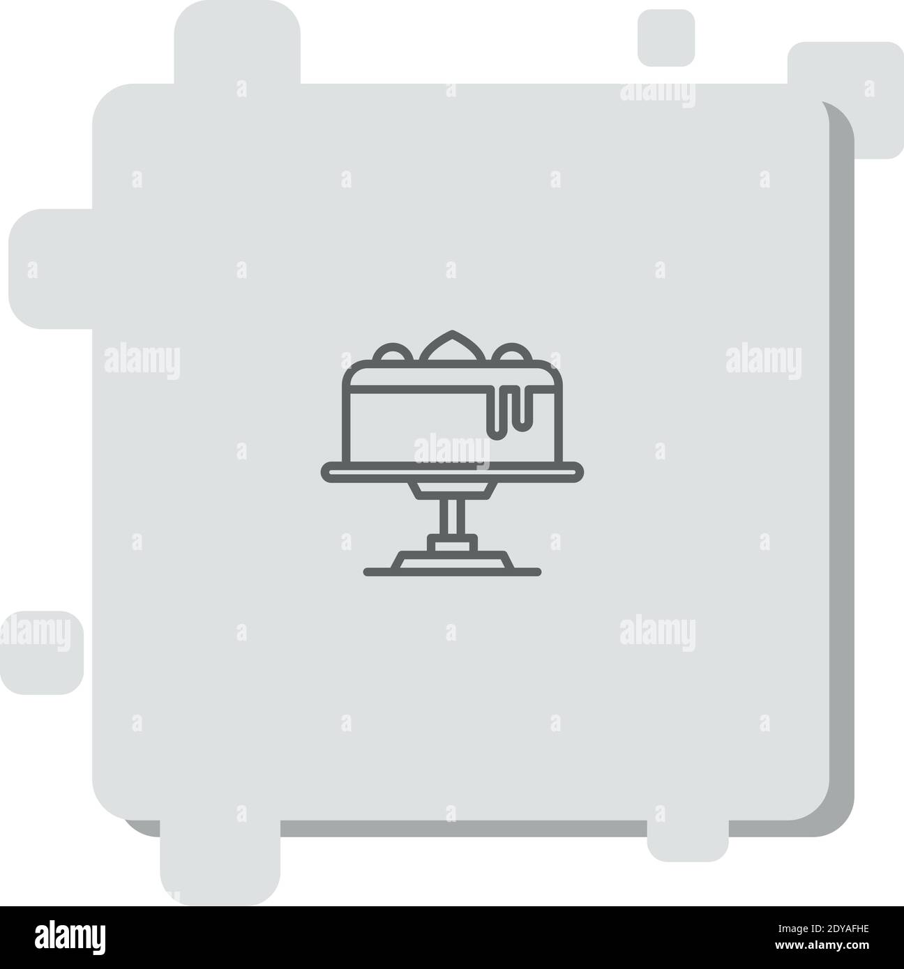 cake vector icon modern simple vector illustration Stock Vector Image ...