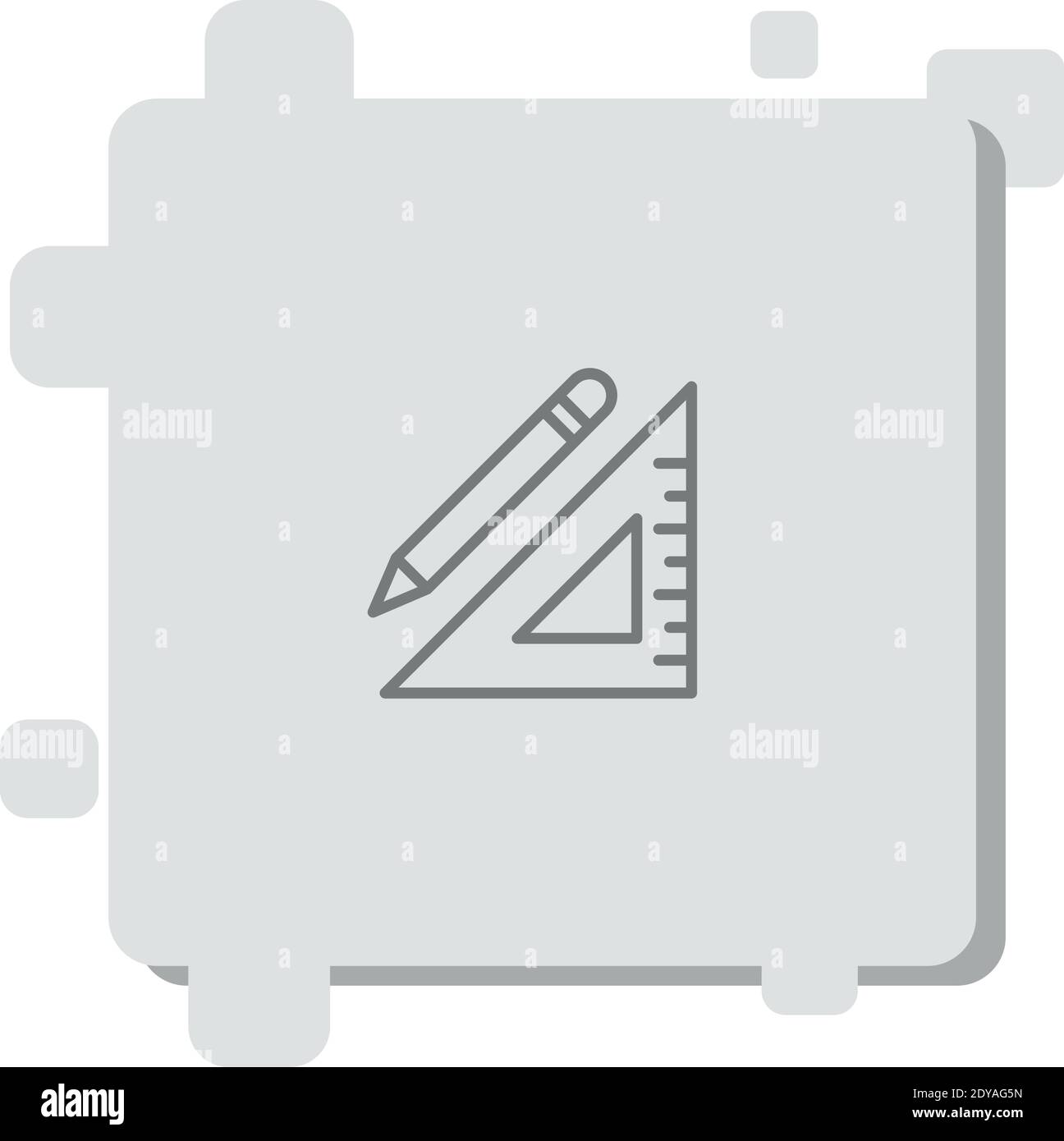 set square vector icon modern simple vector illustration Stock Vector ...