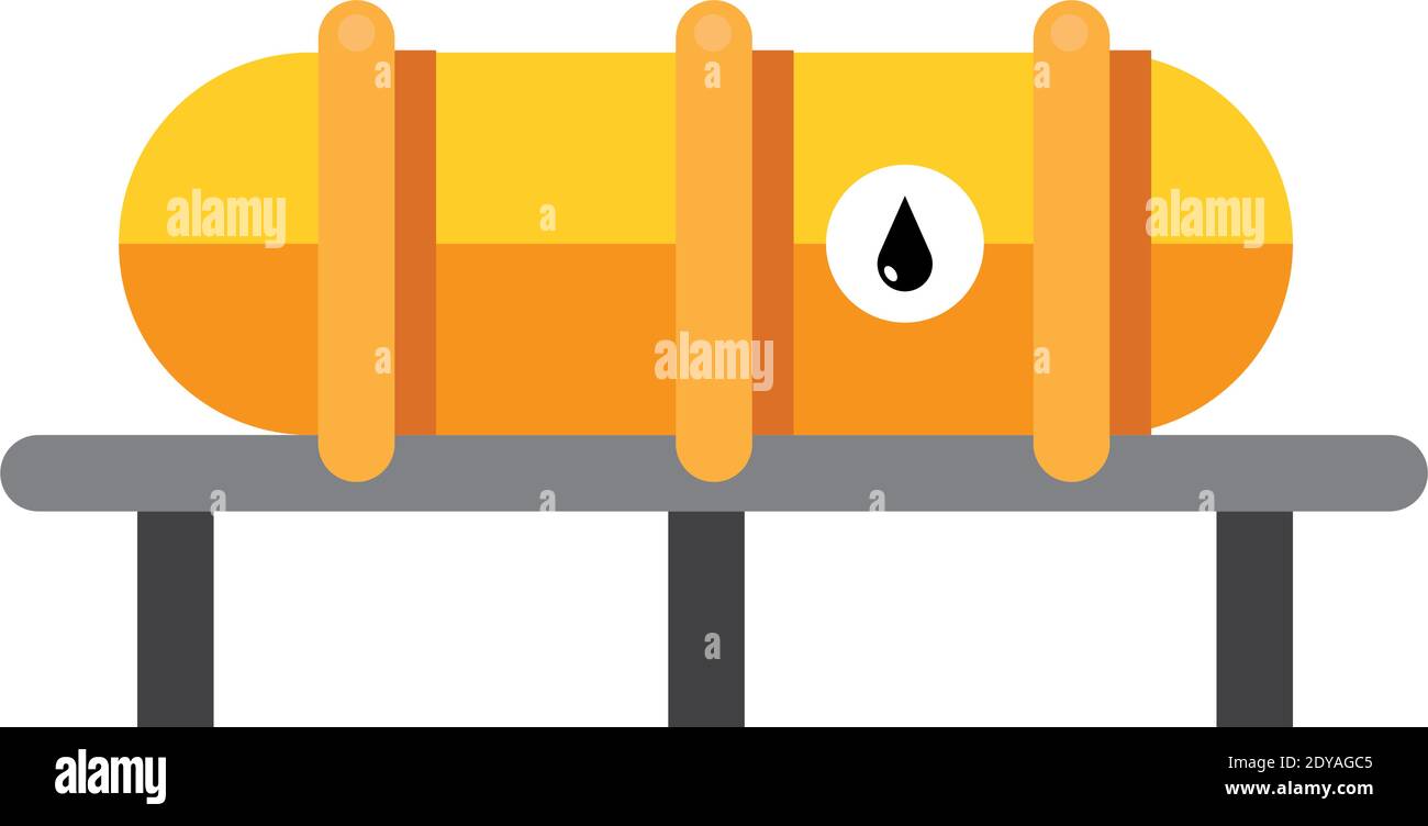cistern tank in platform of oil price icon vector illustration design ...