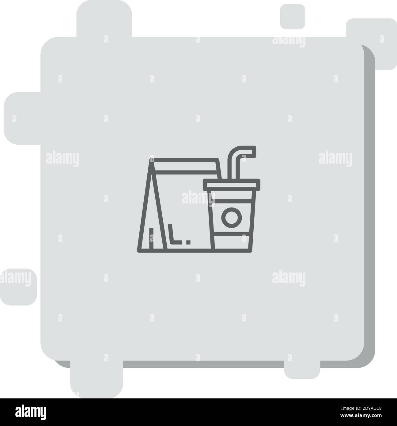 take away vector icon modern simple vector illustration Stock Vector ...
