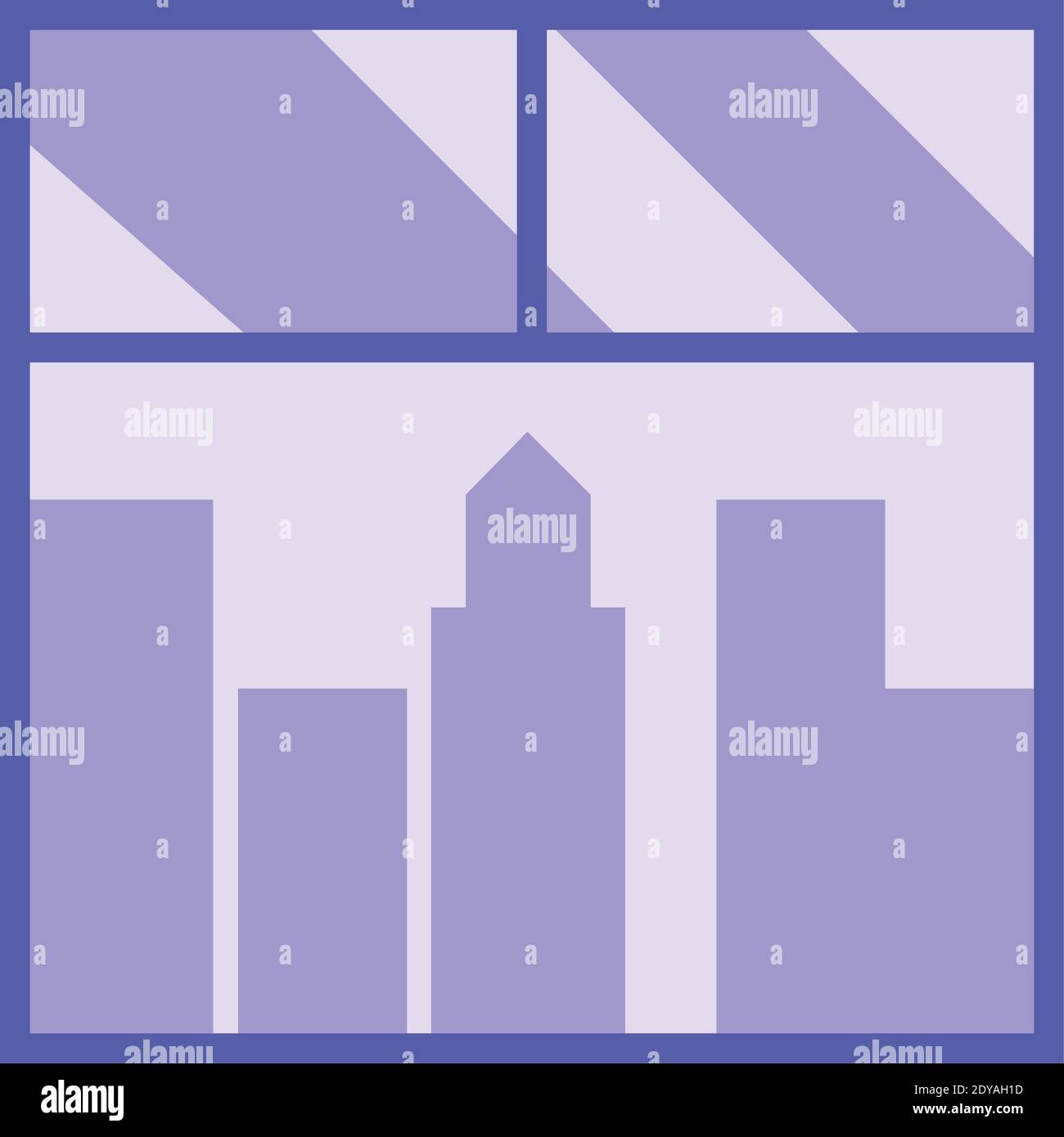 window with city buildings view design, architecture home and house ...