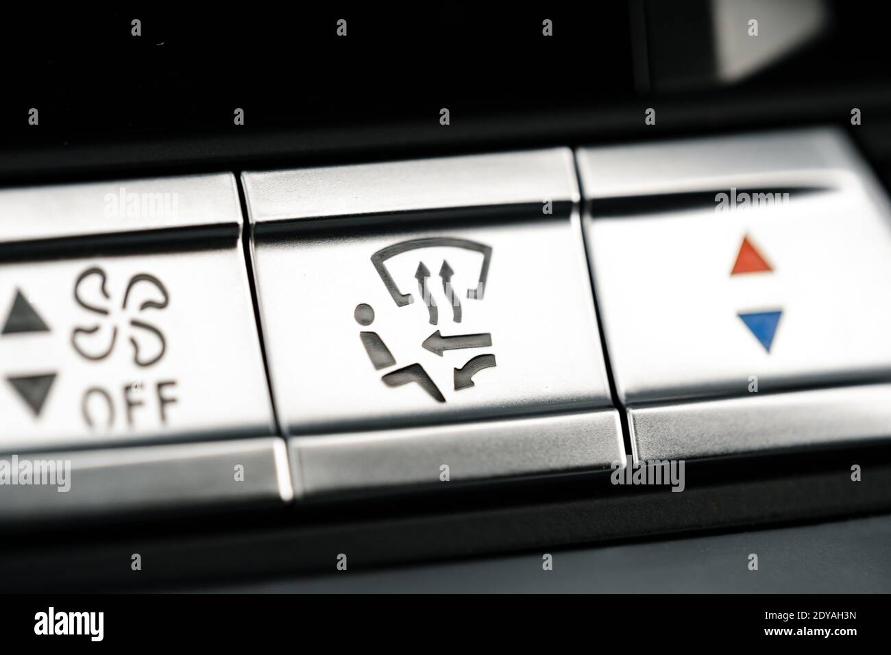 Car dashboard control panel buttons close up Stock Photo - Alamy