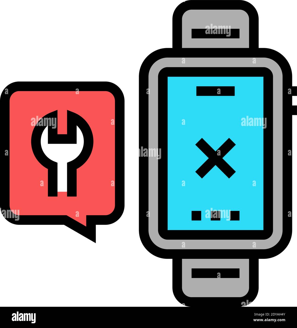 watch repair connection color icon vector illustration Stock Vector ...