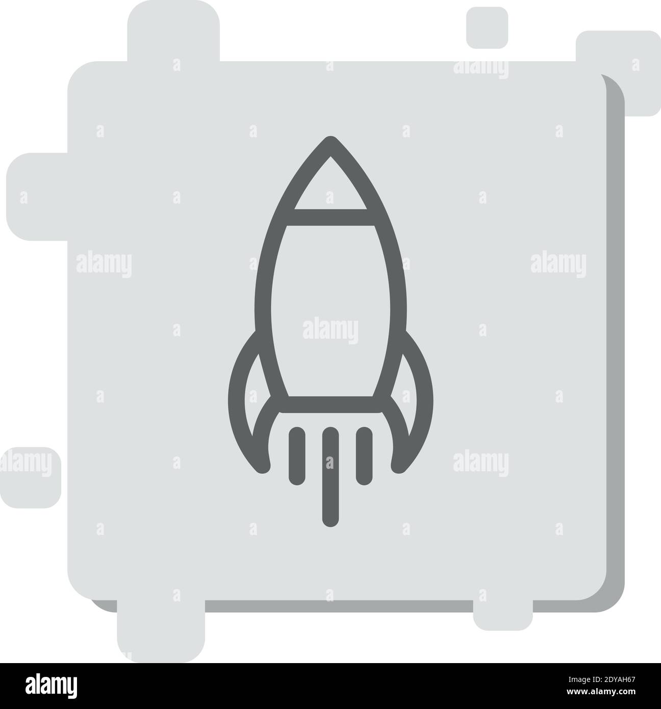 rocket launch vector icon modern simple vector illustration Stock ...