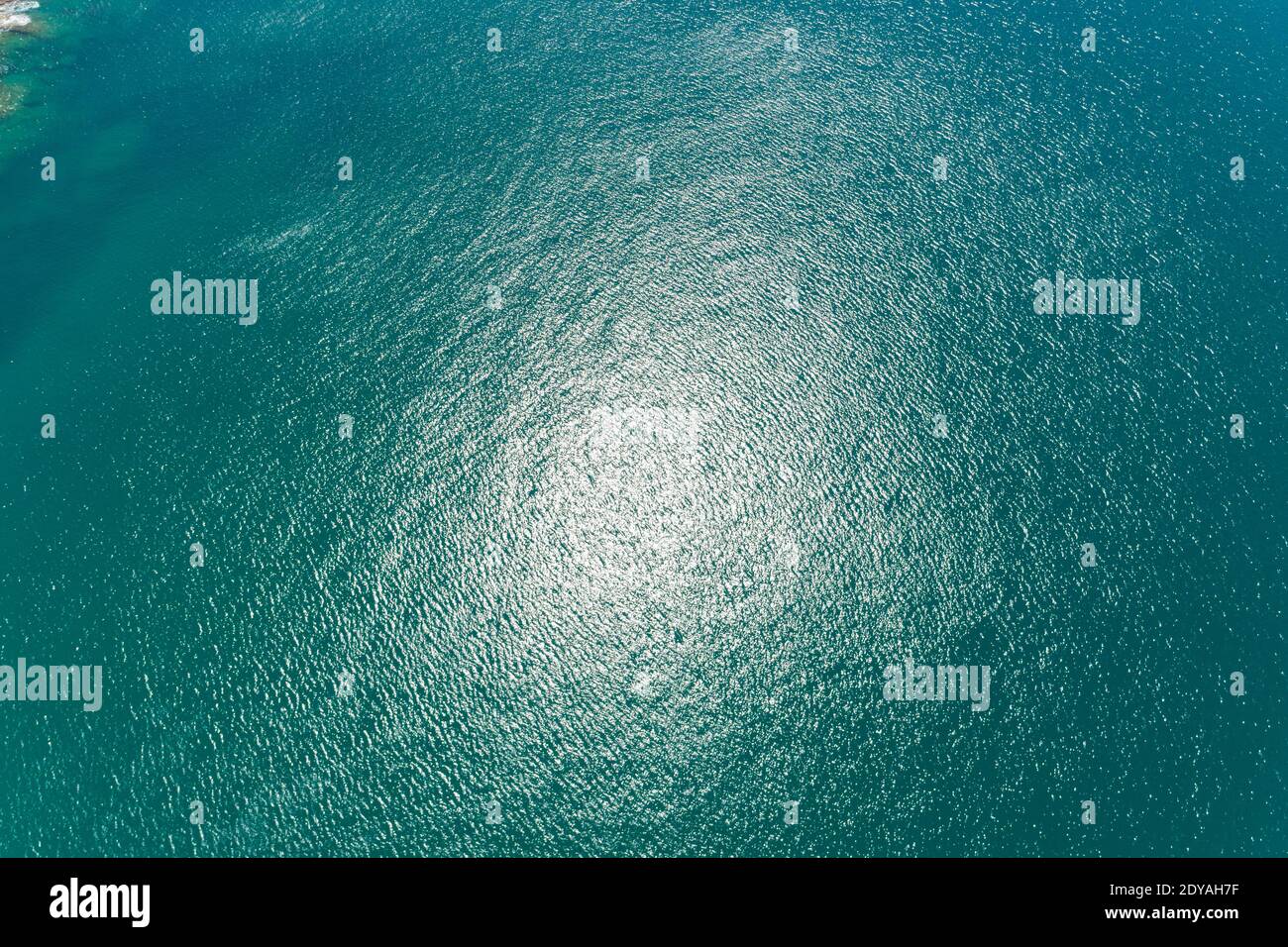 Sea surface aerial view,Bird eye view photo of turquoise waves and ...
