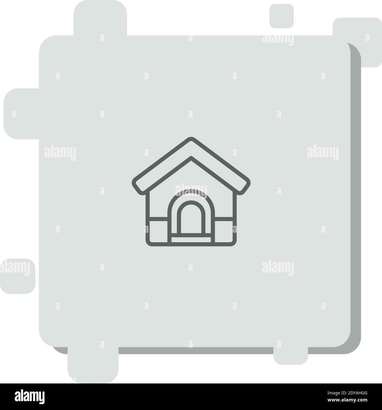 dog kennel vector icon modern simple vector illustration Stock Vector ...