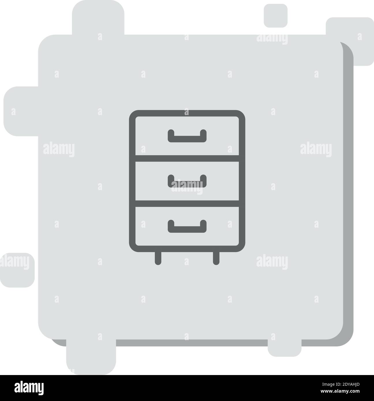 file cabinet vector icon modern simple vector illustration Stock Vector ...