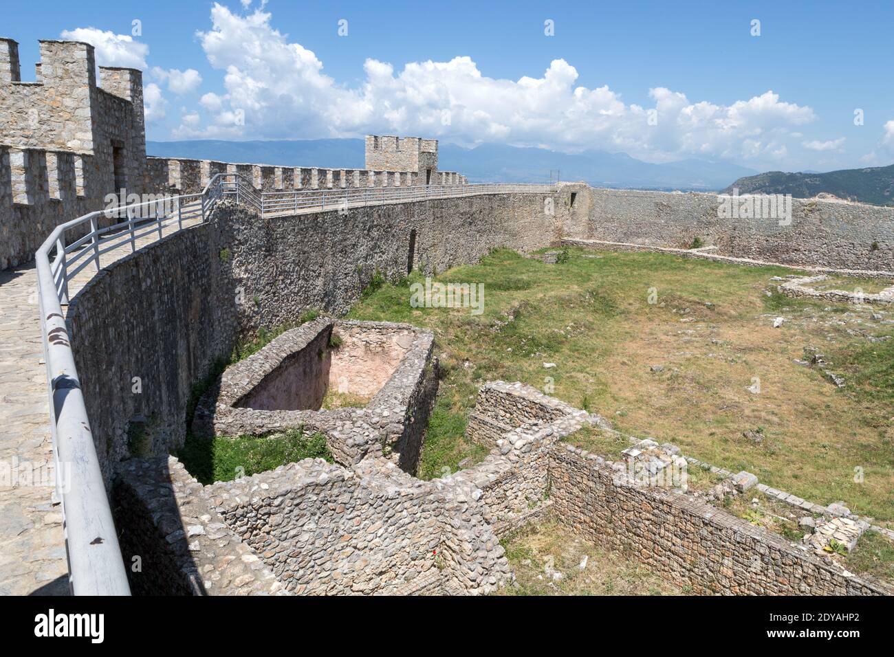 Interior of Samuel's (Samuil's) Fortress aka Tsar Samoil Fortress ...