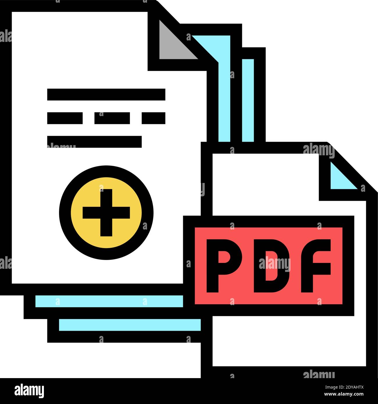 Scan to pdf Stock Vector Images - Alamy
