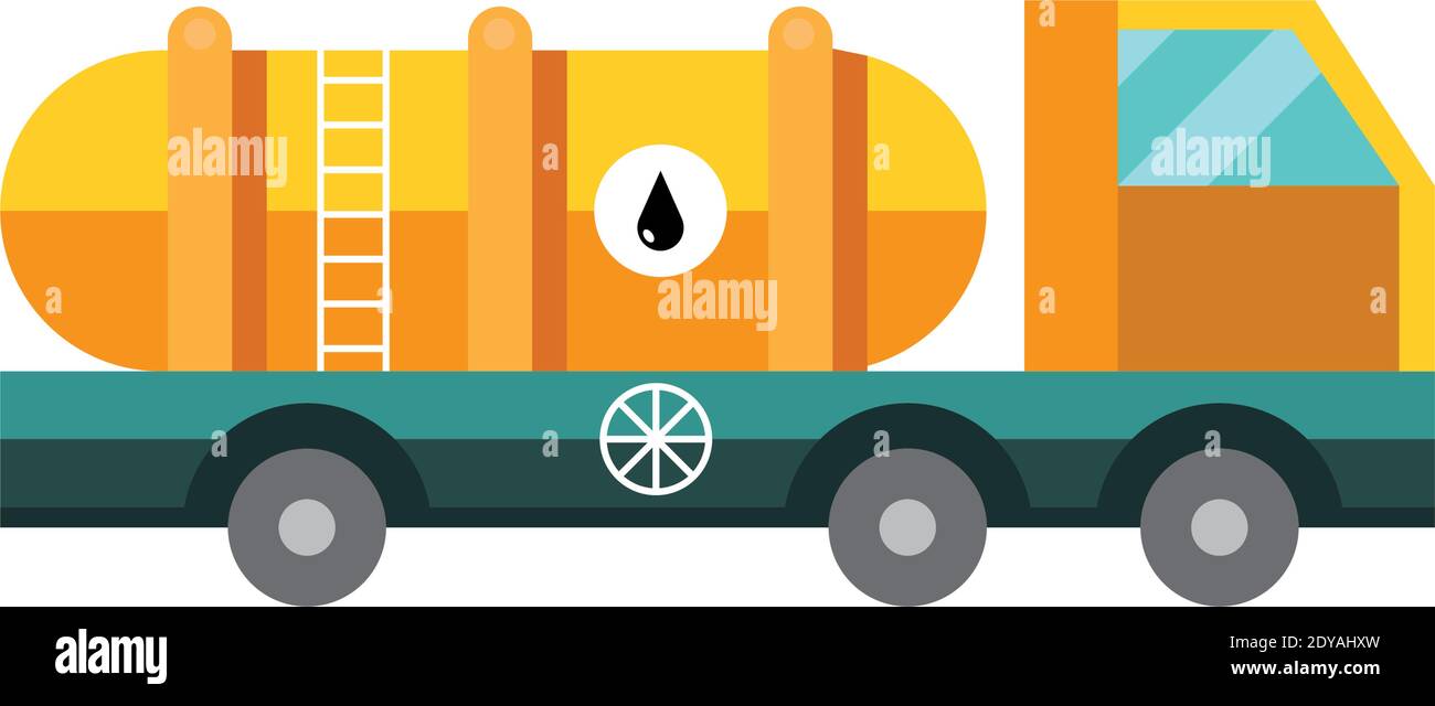 cistern tank in truck of oil price icon vector illustration design ...