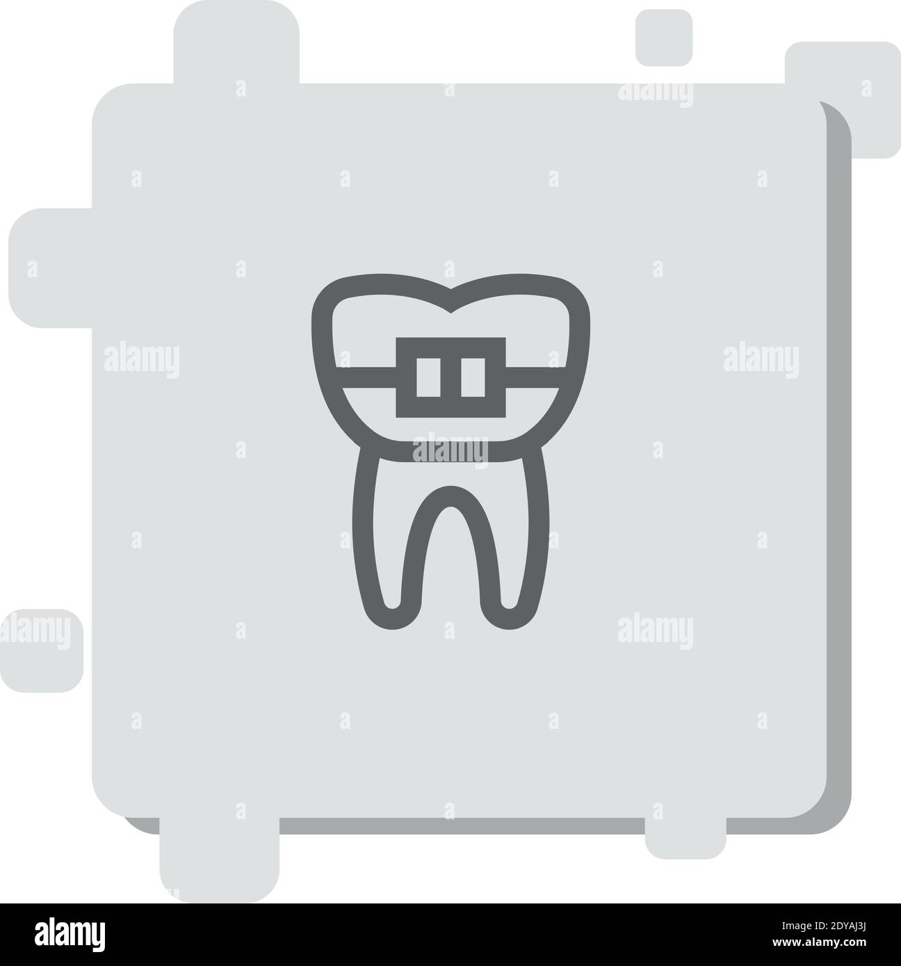 braces vector icon modern simple vector illustration Stock Vector Image ...