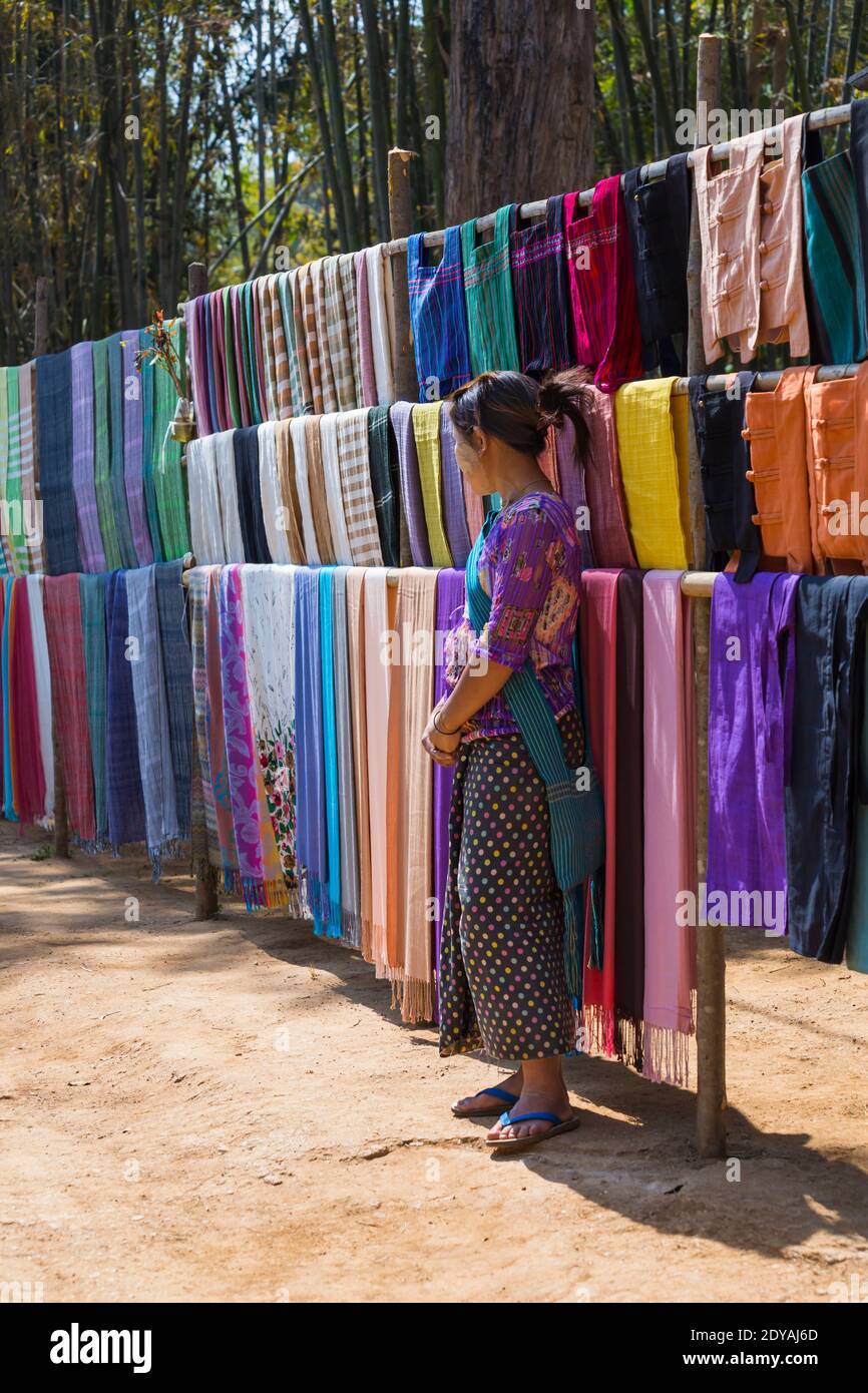 Longyi woman hi-res stock photography and images - Alamy