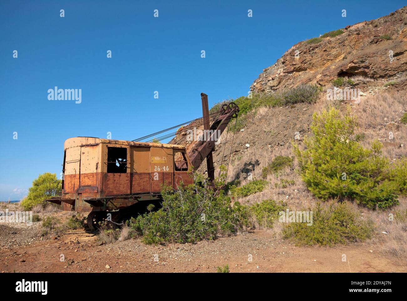 Old abandoned mine in tuscany hi-res stock photography and images - Alamy