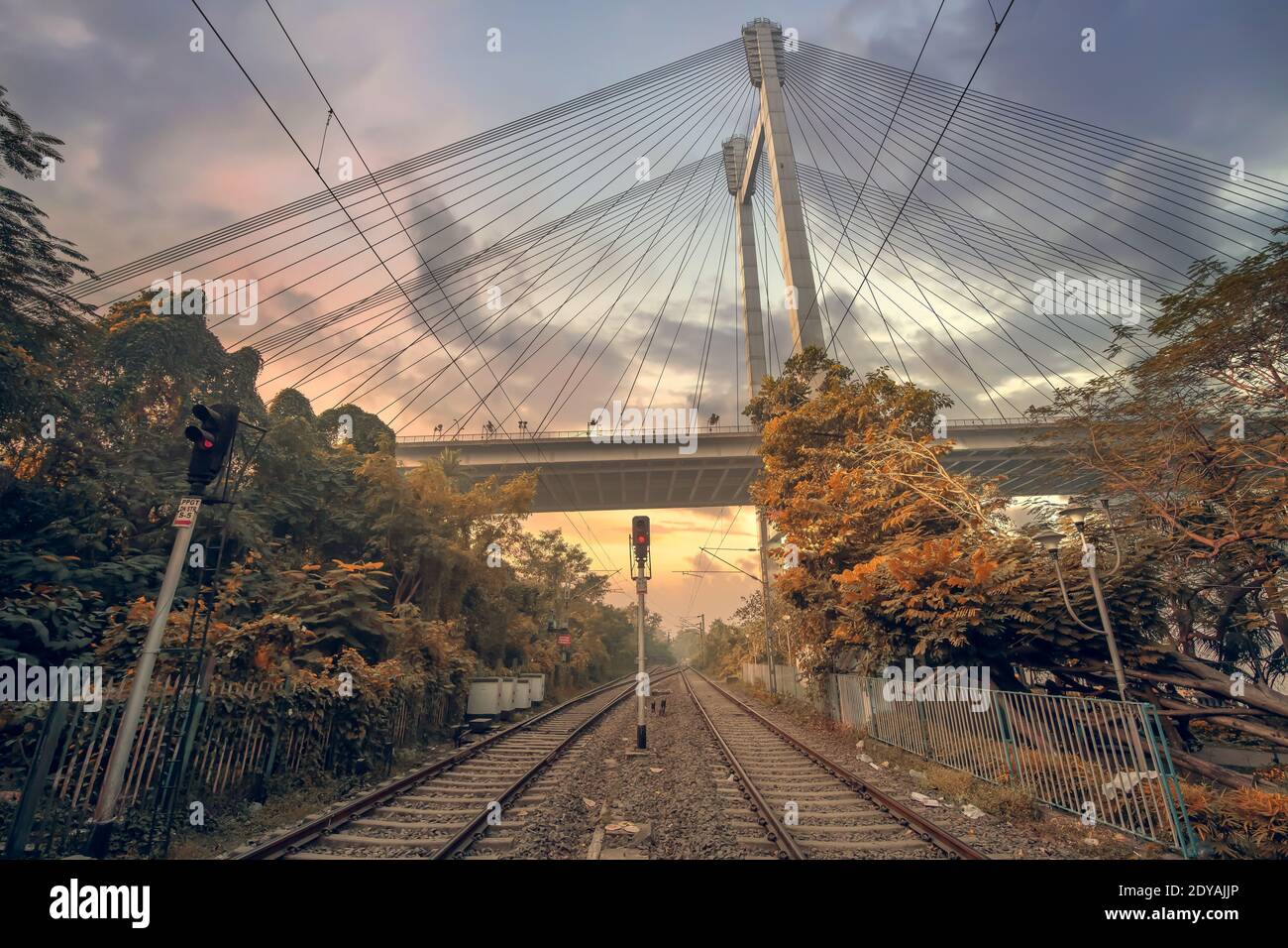 Indian railway steel bridge hi-res stock photography and images - Alamy