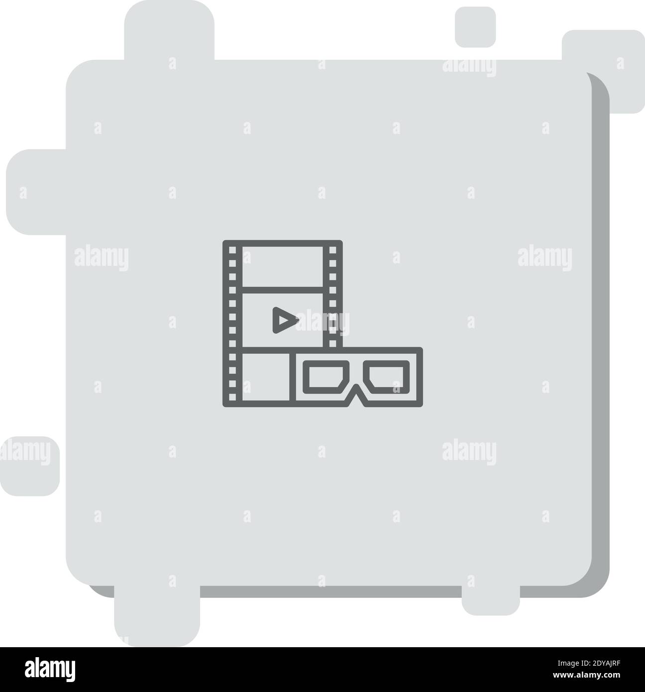 watch movie vector icon modern simple vector illustration Stock Vector ...