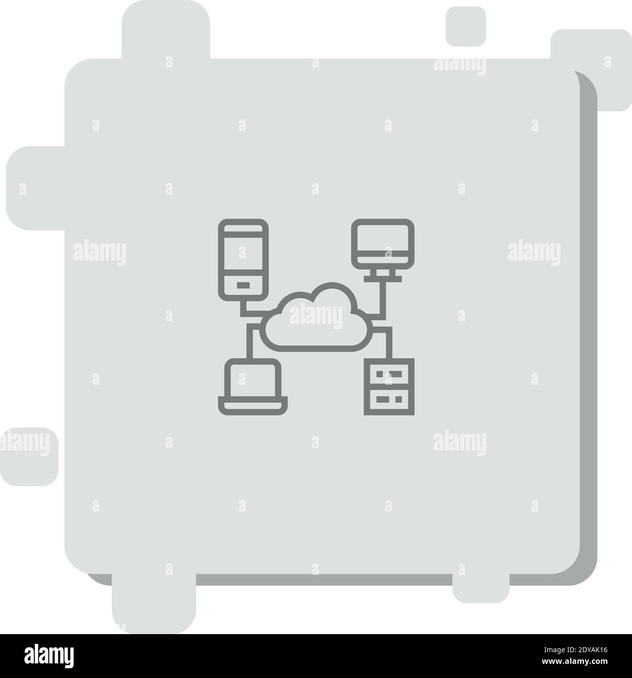 computer vector icon modern simple vector illustration Stock Vector ...