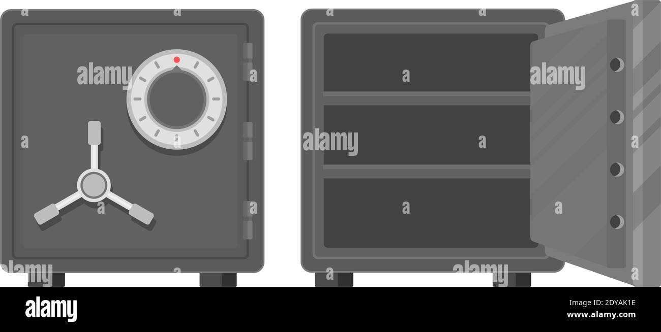 Empty bank vault Stock Vector Images - Alamy