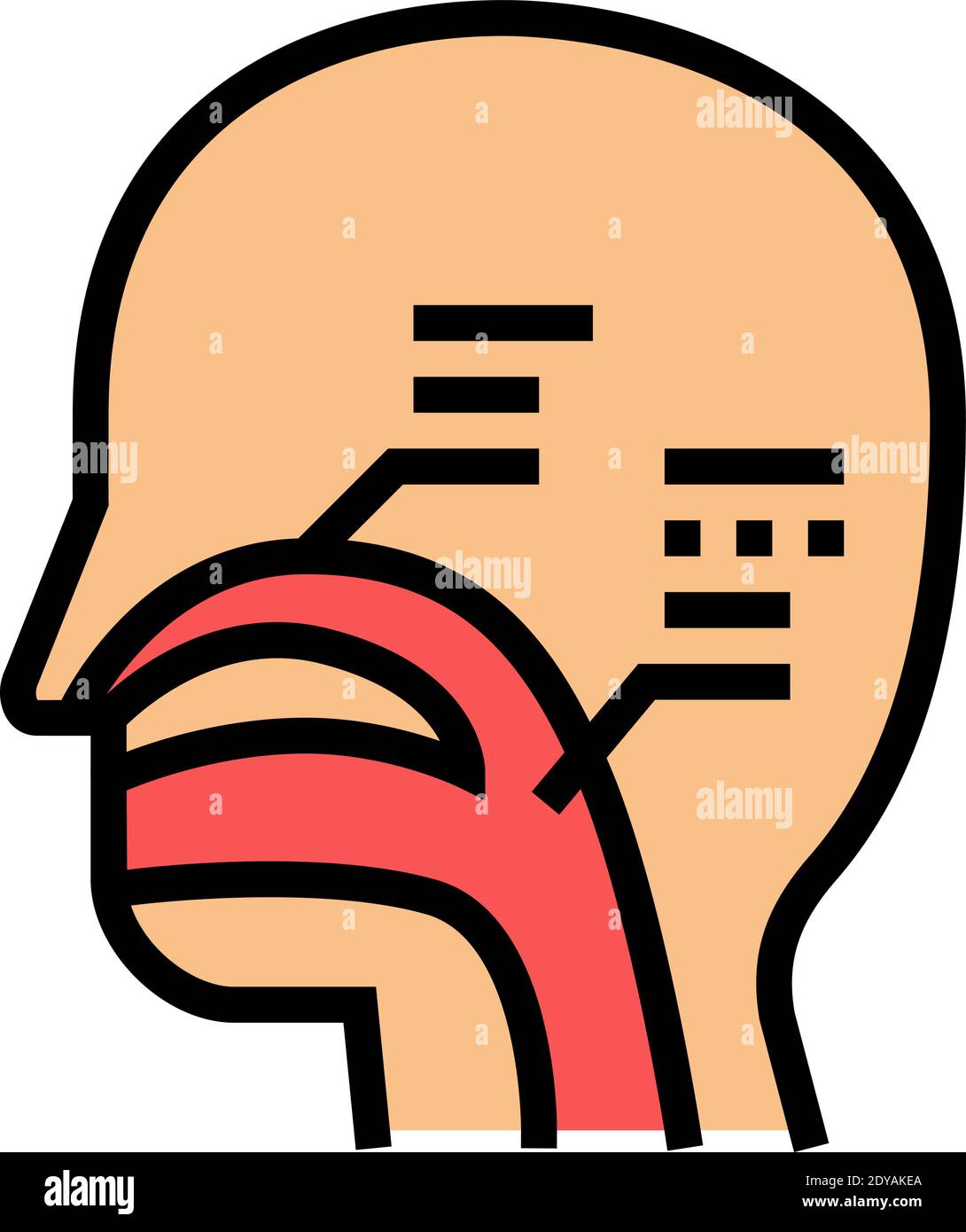 nasal passages color icon vector illustration Stock Vector Image & Art ...