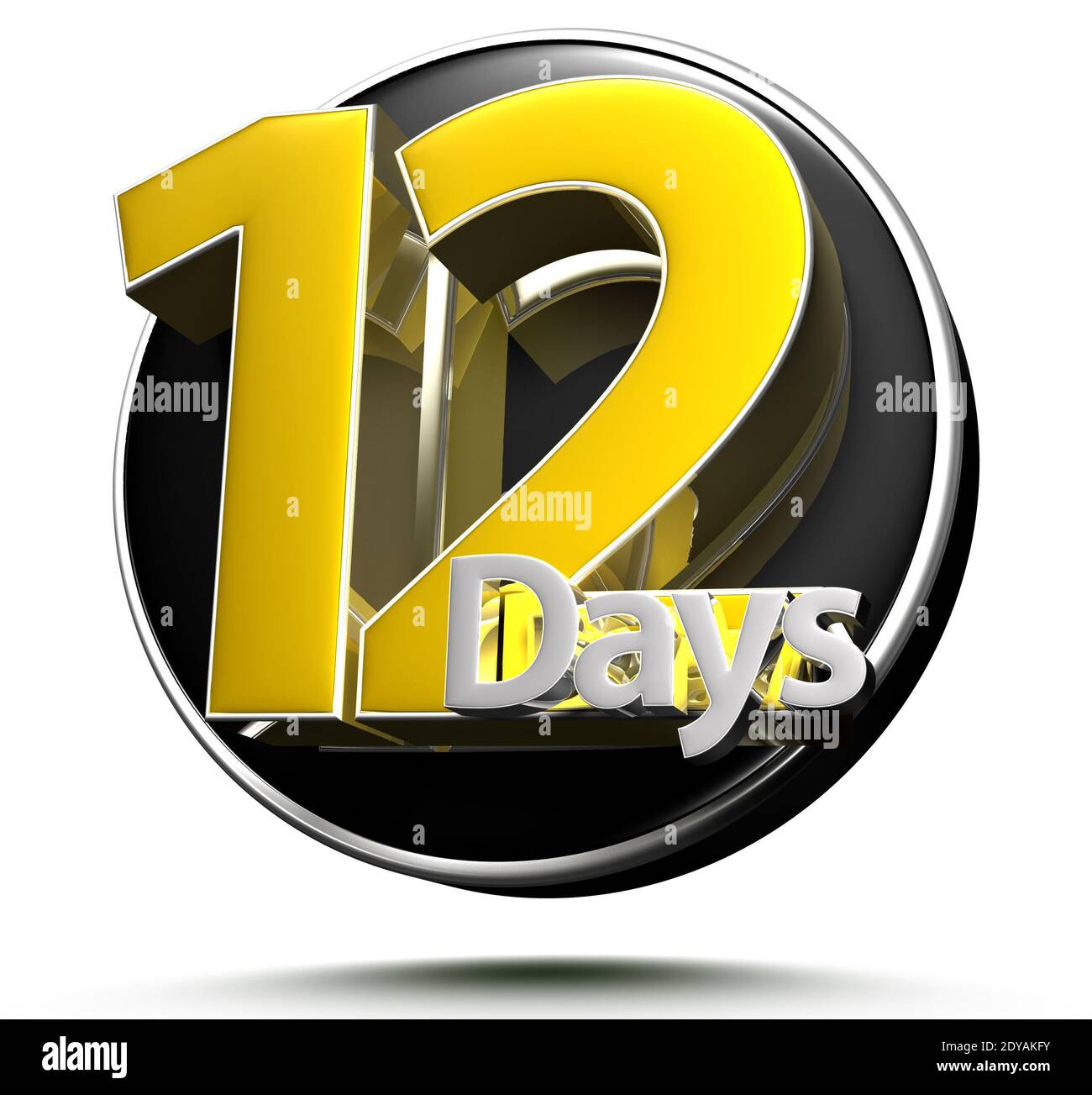 Days of week calendar icon hi-res stock photography and images - Alamy
